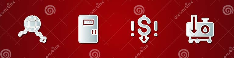 Set Global Economic Crisis, Prison Cell Door, Dollar Rate Decrease and Drop in Crude Oil Price ...