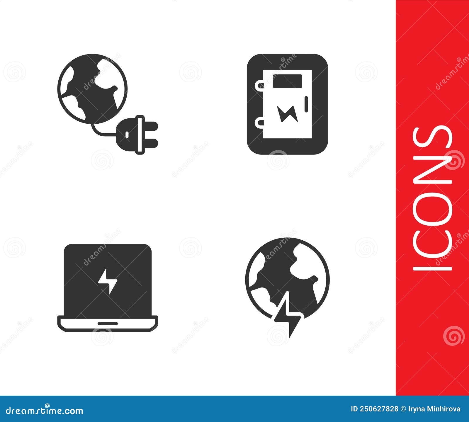 Thunderbolt Energy Flash Iconic Vector Logo | CartoonDealer.com #317957370