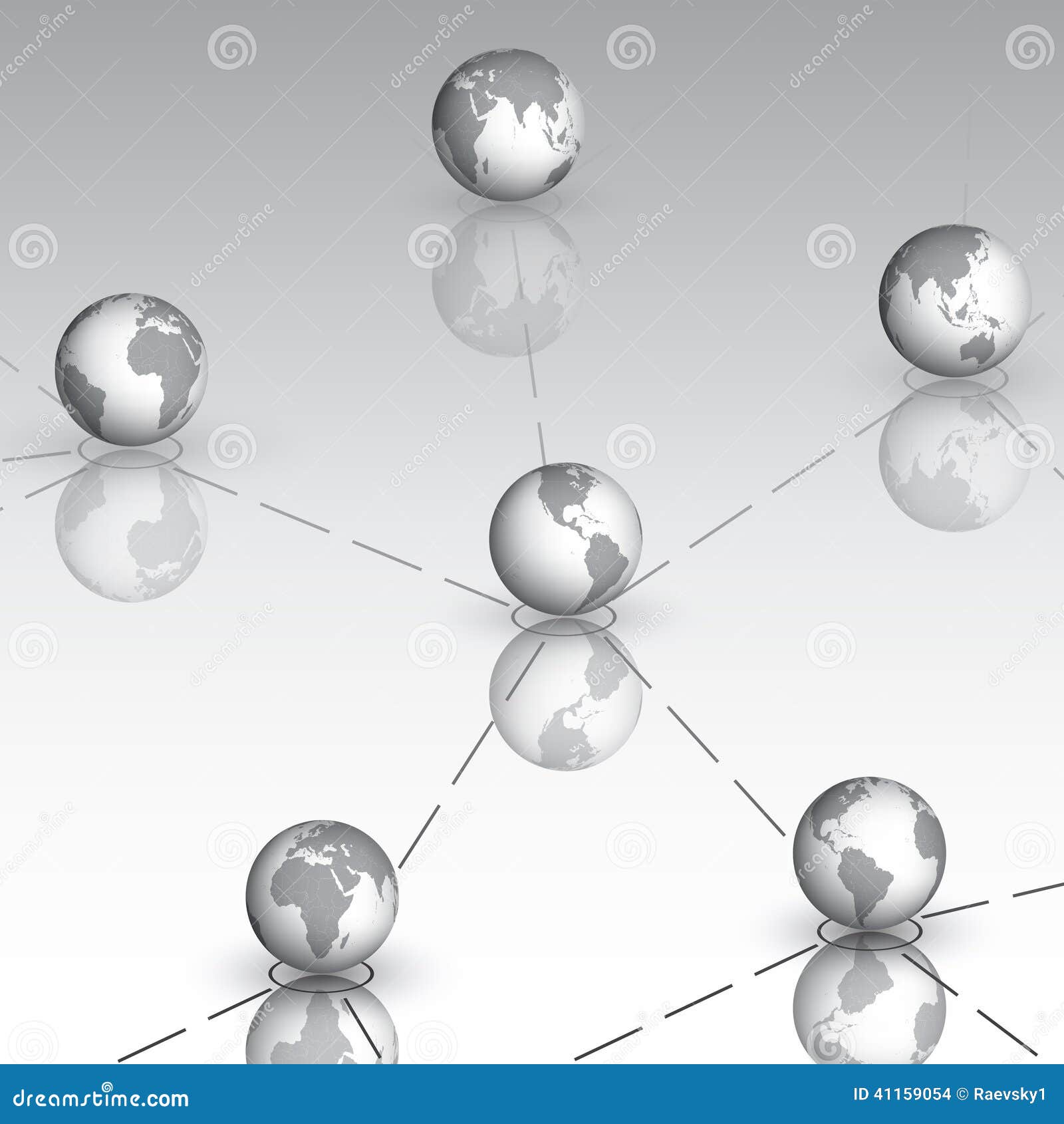 Set of Globe World Map with Shadow Vector Stock Vector - Illustration ...