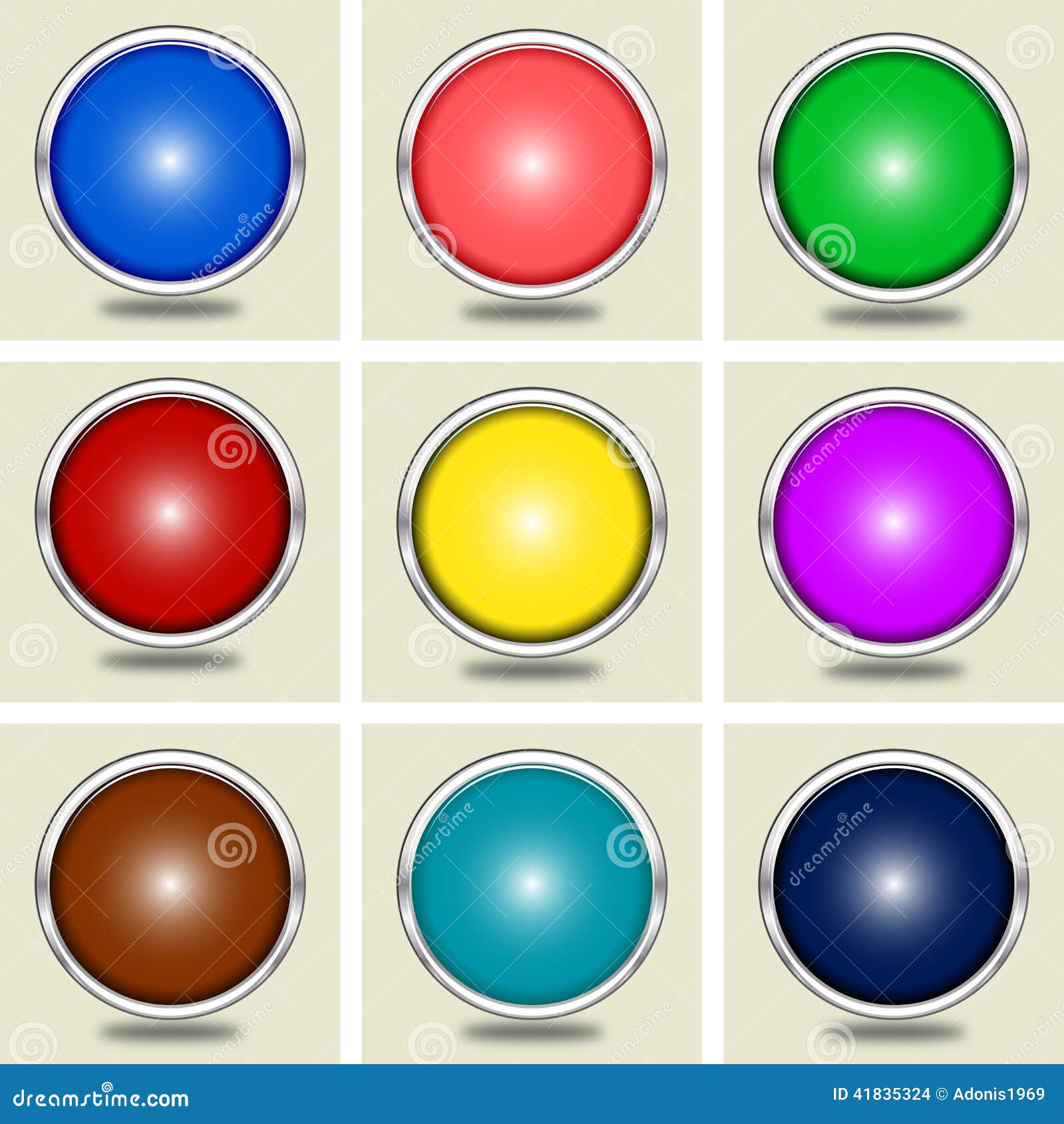 Set of glossy buttons stock photo. Image of signs, space - 41835324