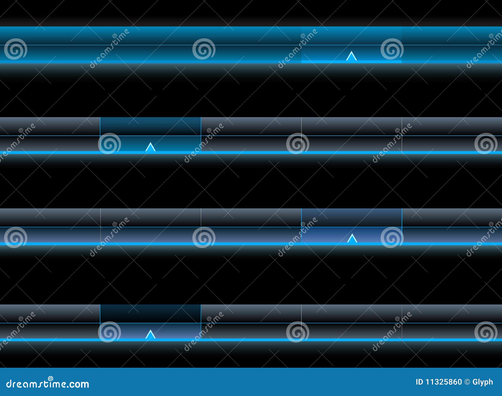 Set of Glossy Navigation Bars Stock Vector - Illustration of black ...