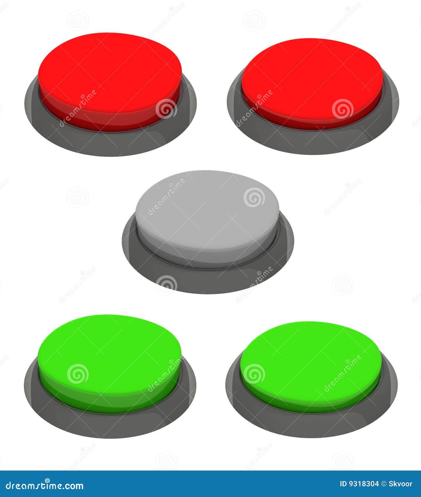 Set of Glossy Round Buttons Stock Illustration - Illustration of ...