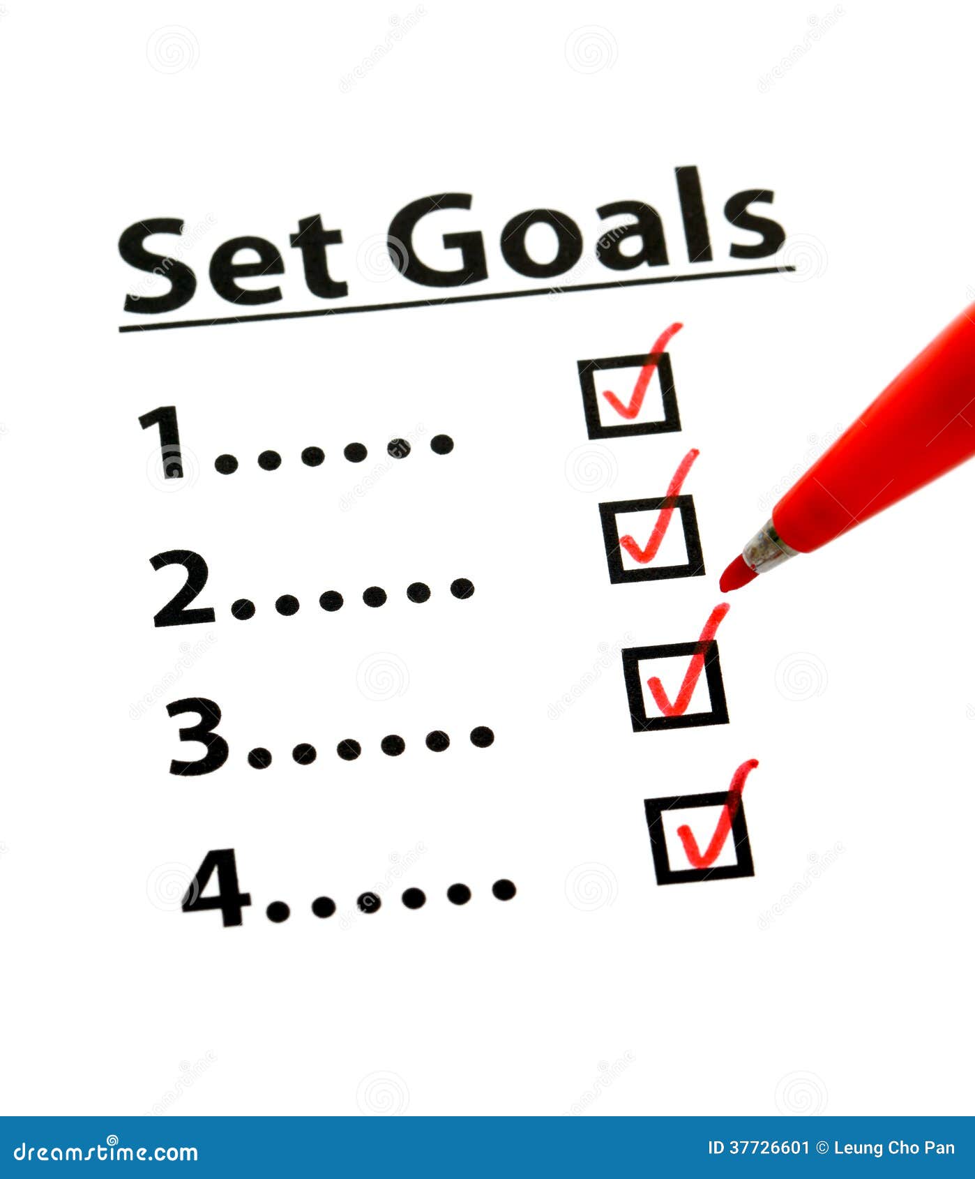 Set Goal with check box stock image. Image of hand, handwriting - 37726601