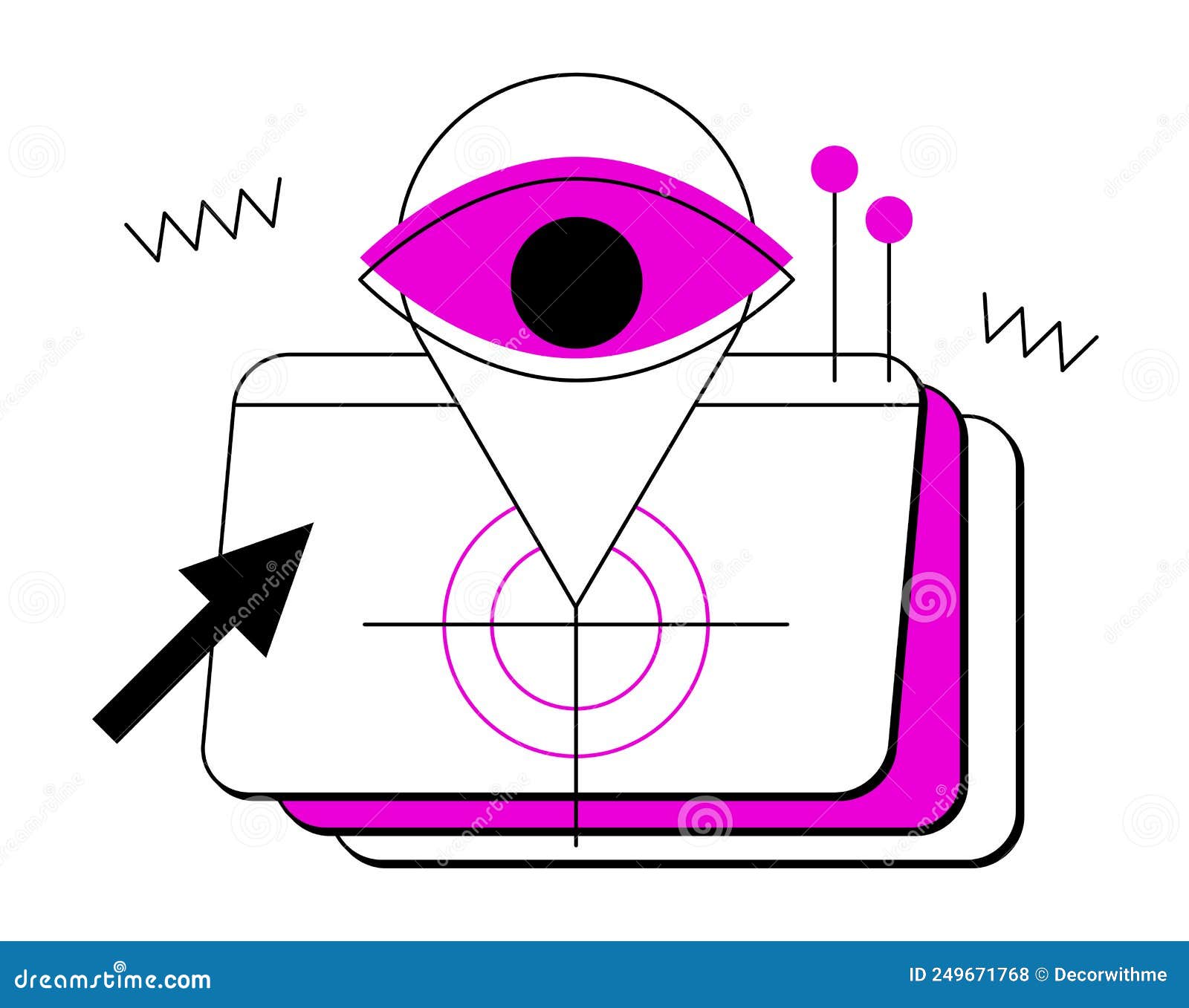 Set a Goal - Colorful Flat Design Style Illustration Stock Vector ...