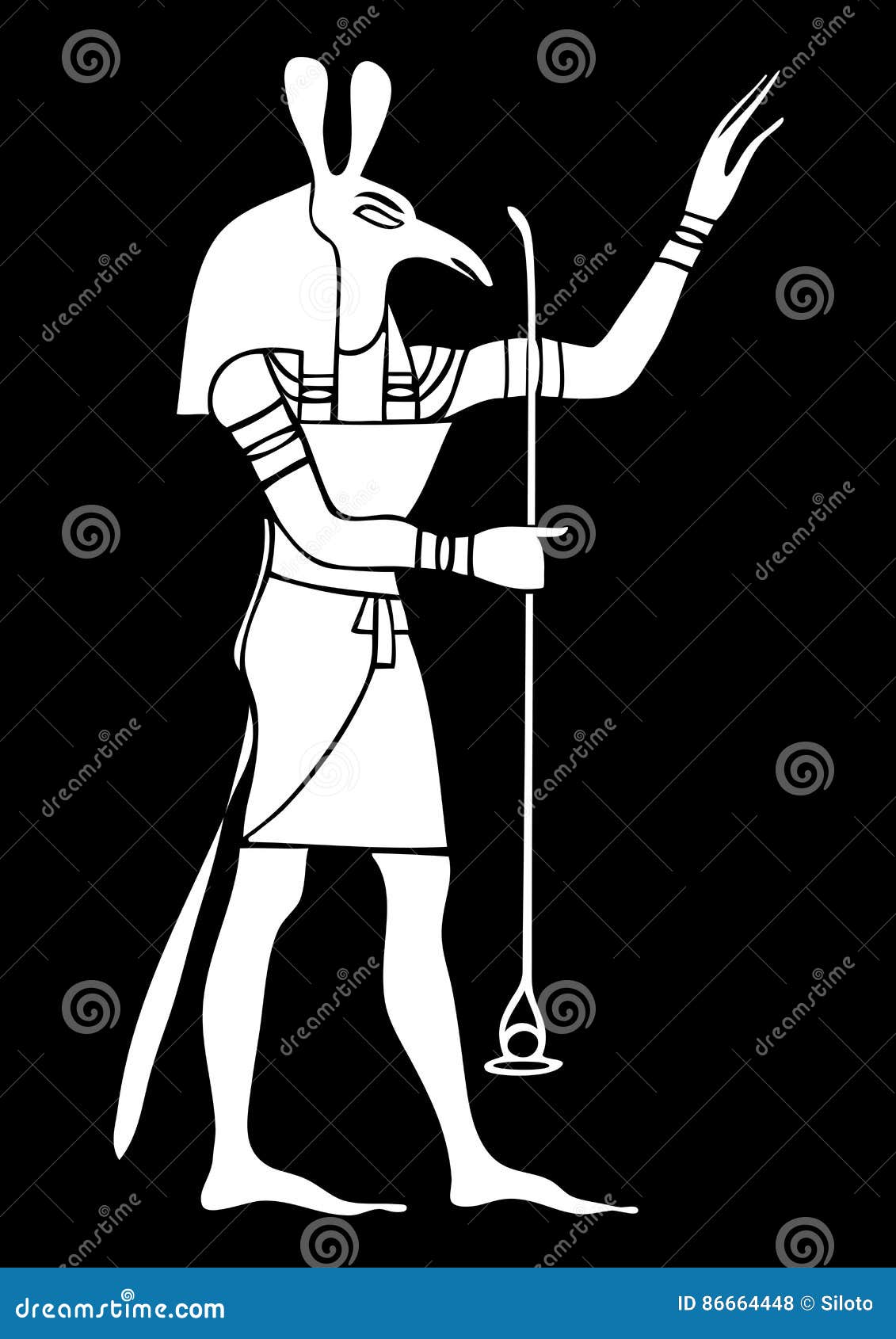 Set - God of Ancient Egypt stock vector. Illustration of sacred - 86664448