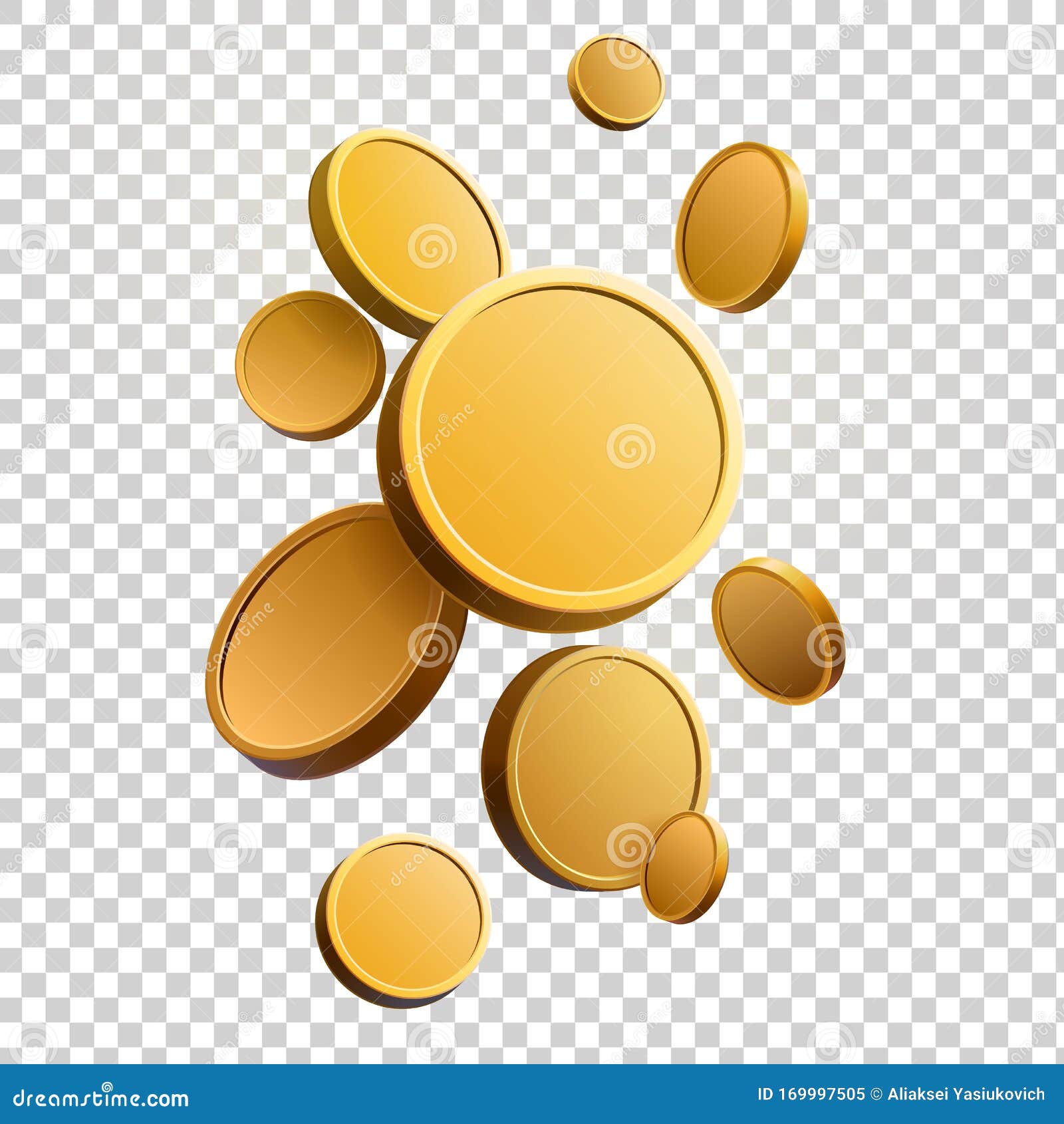 Gold vector background. stock vector. Illustration of heap - 169997505
