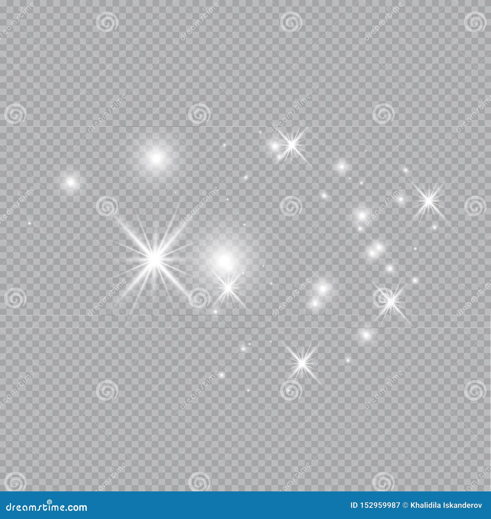 Glow Light Effect. Star Exploded Sparkles Stock Vector - Illustration ...