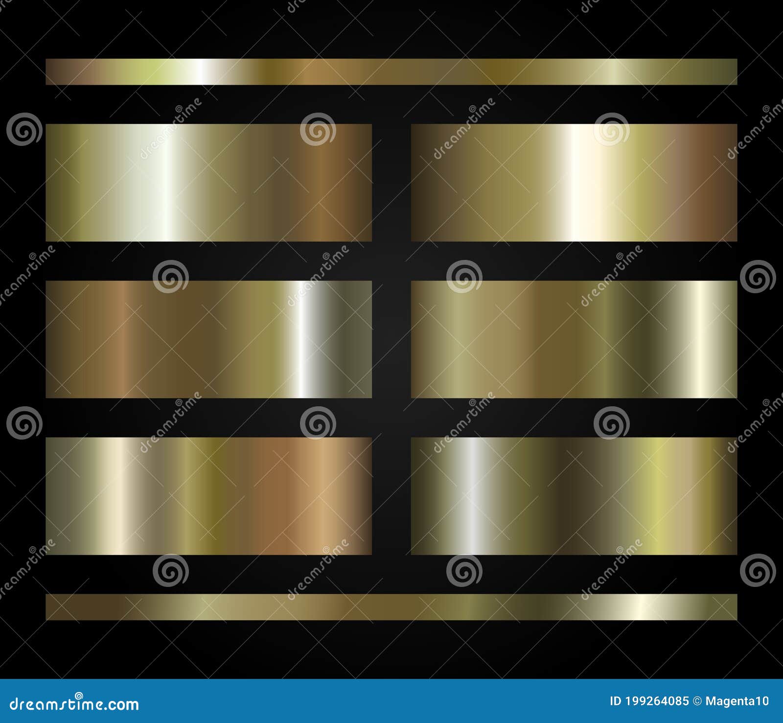 Gold Gradients Button Swatches Royalty-Free Stock Photography ...