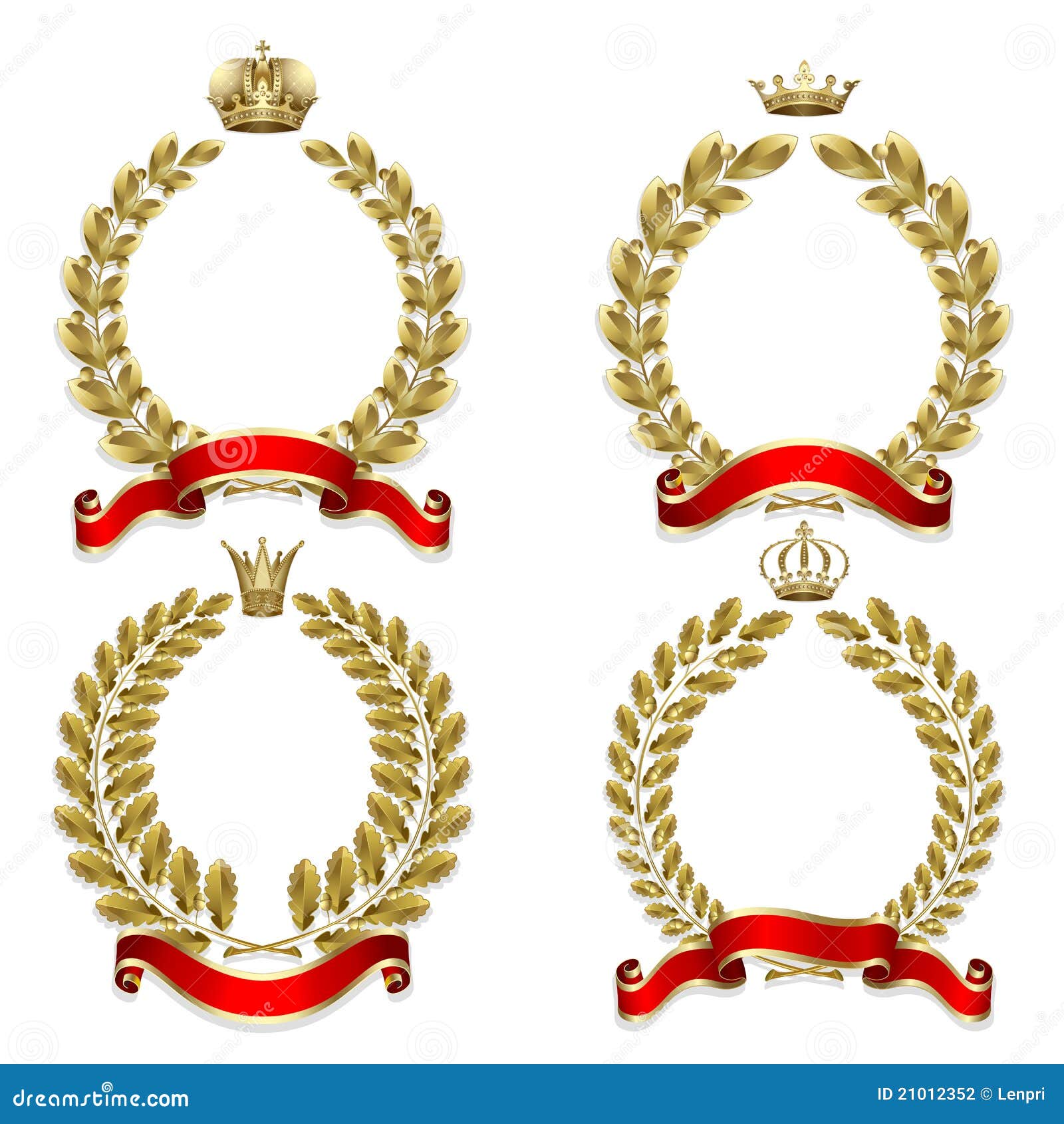 Gold Laurel Wreath Icon. Vector Illustration | CartoonDealer.com #84590244