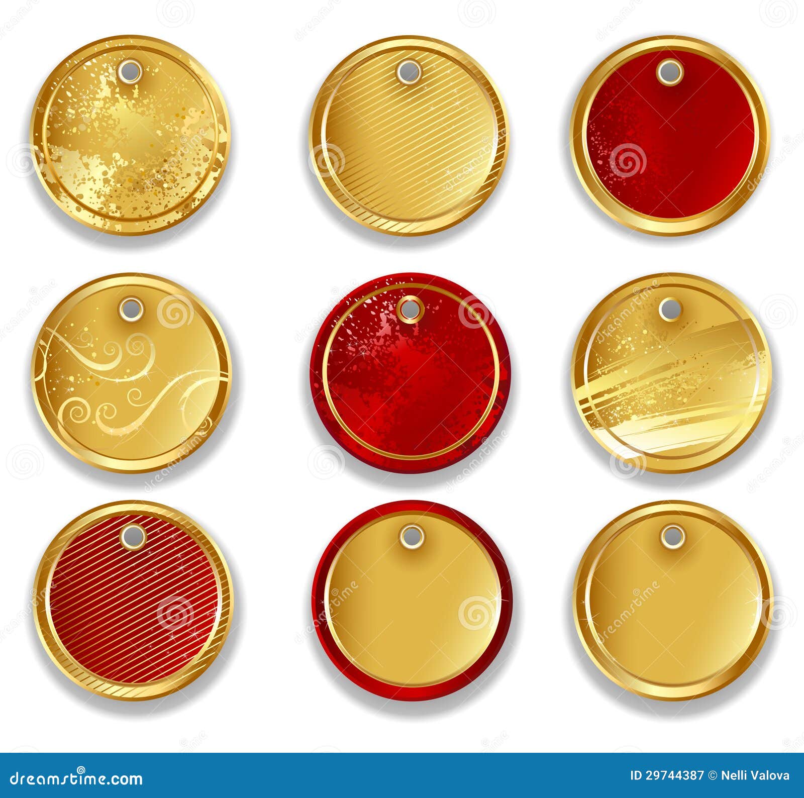 Round labels stock vector. Illustration of border, patterns - 29744387