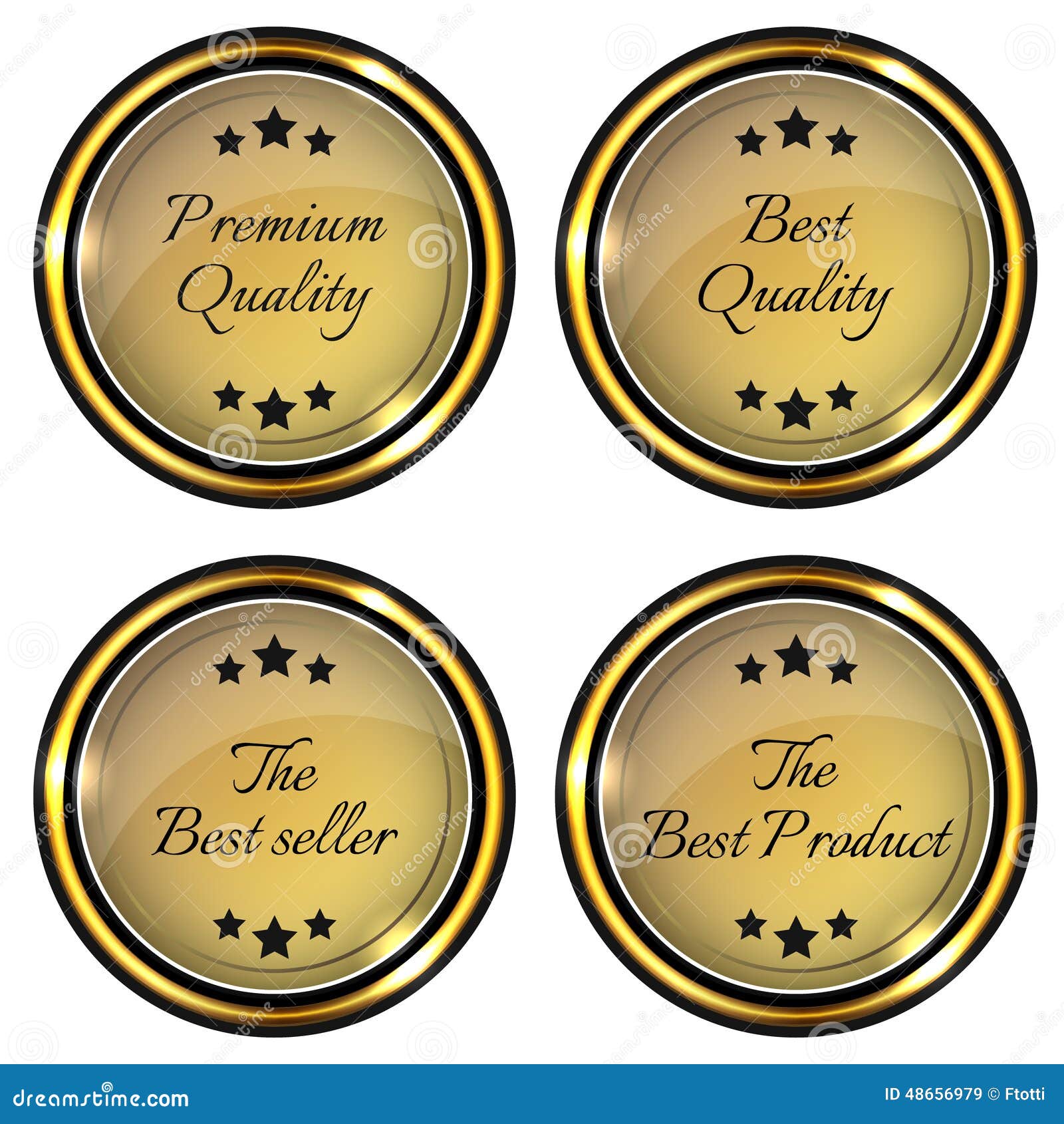 Set of gold sale icons stock vector. Illustration of circle - 48656979