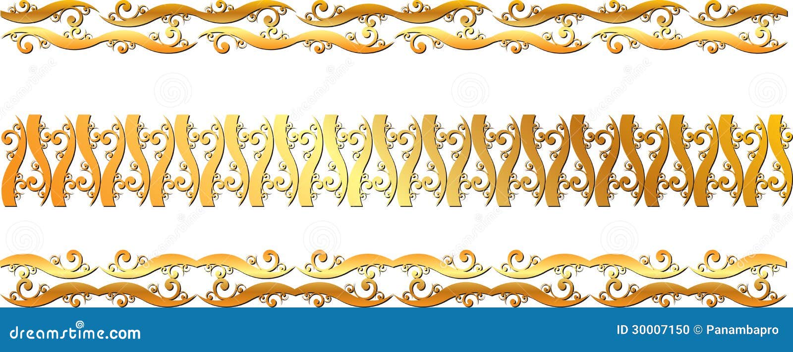 Swirl floral border stock vector. Illustration of imagery - 30007150