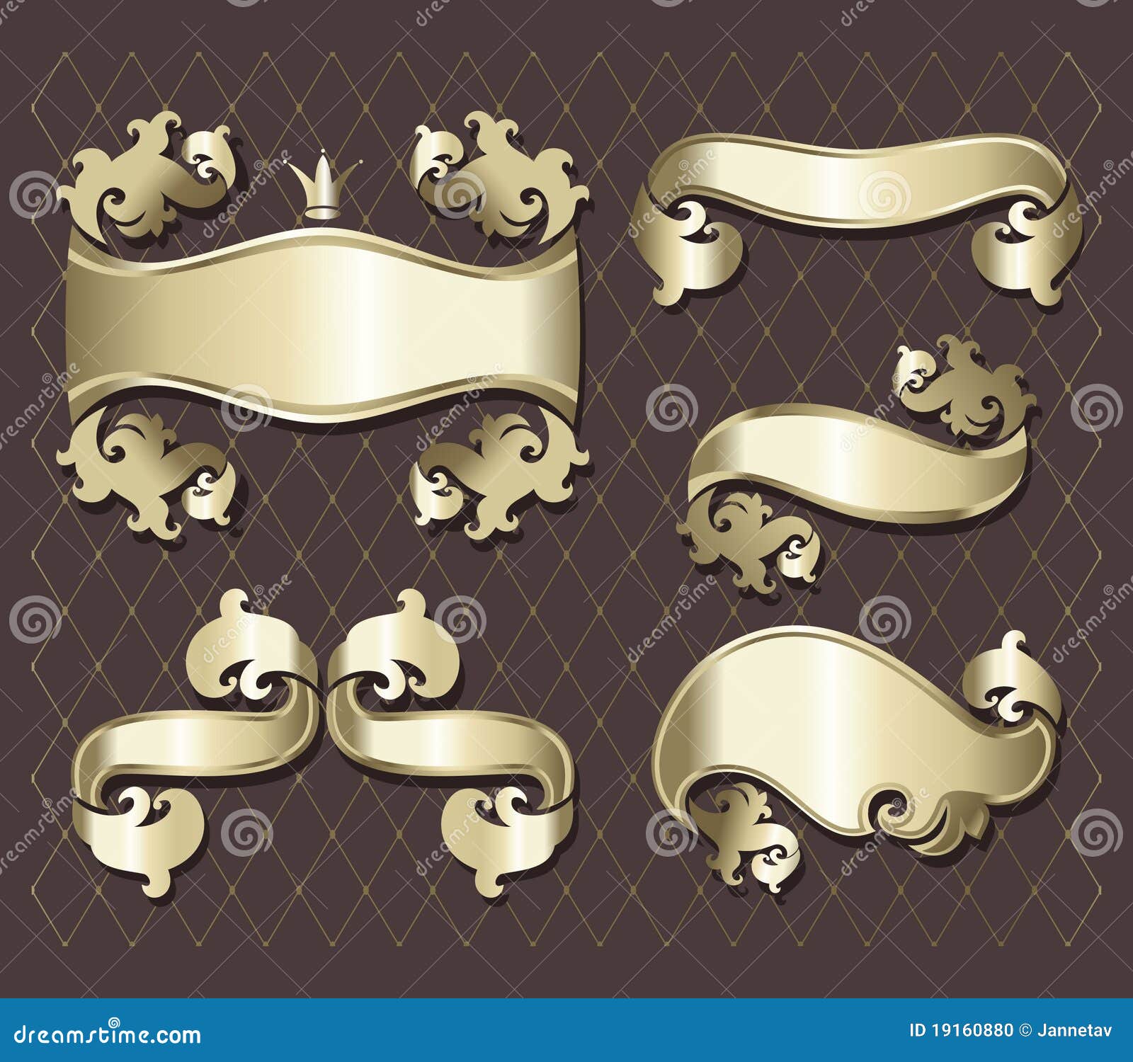 Set of golden banners stock vector. Illustration of packaging - 19160880