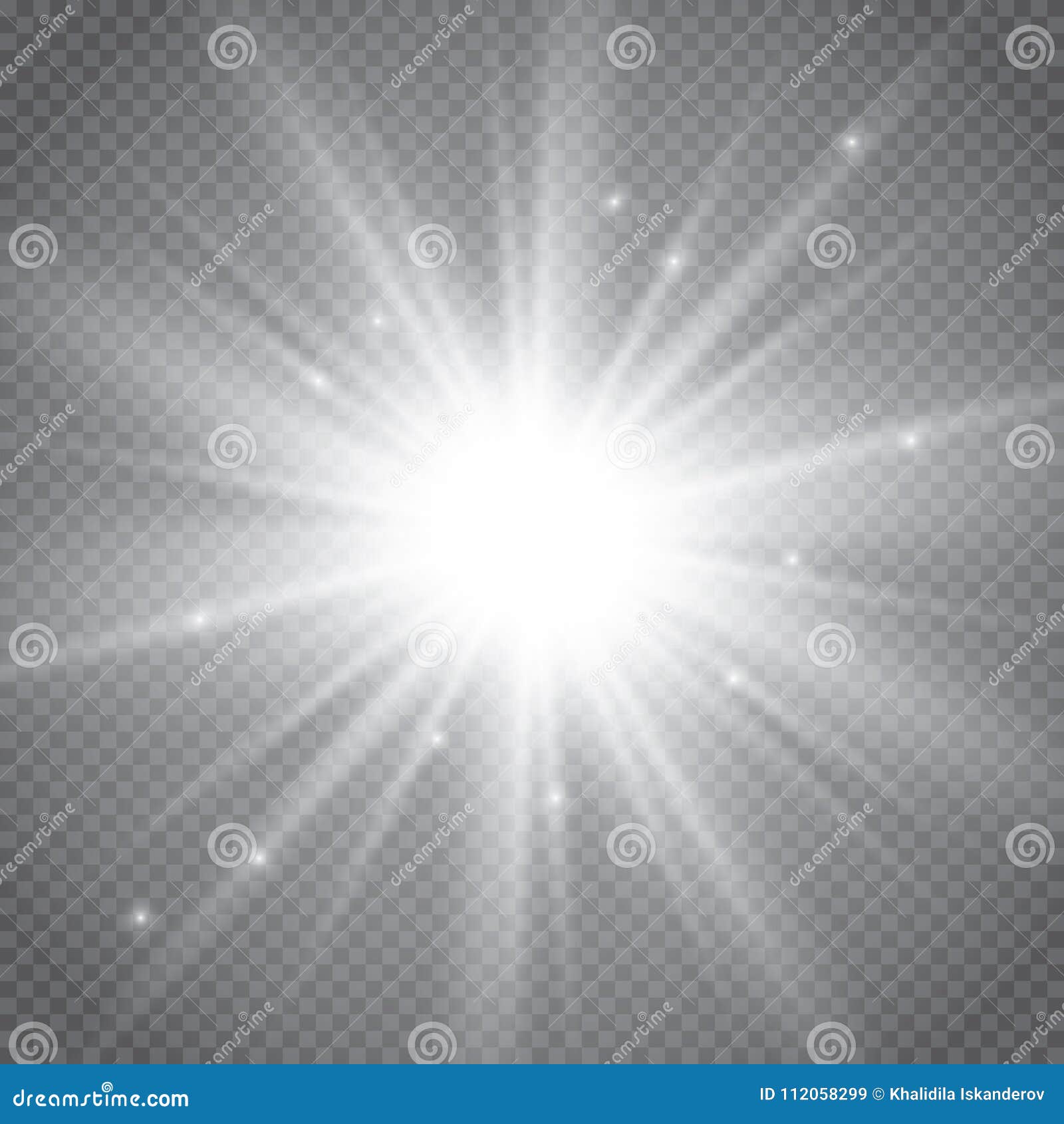 Set of Golden Glowing Lights Effects Isolated on Transparent Background ...