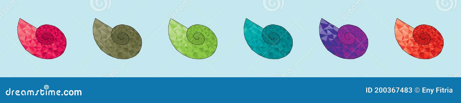 Set Of Golden Ratios Cartoon Icon Design Template With Various Models ...