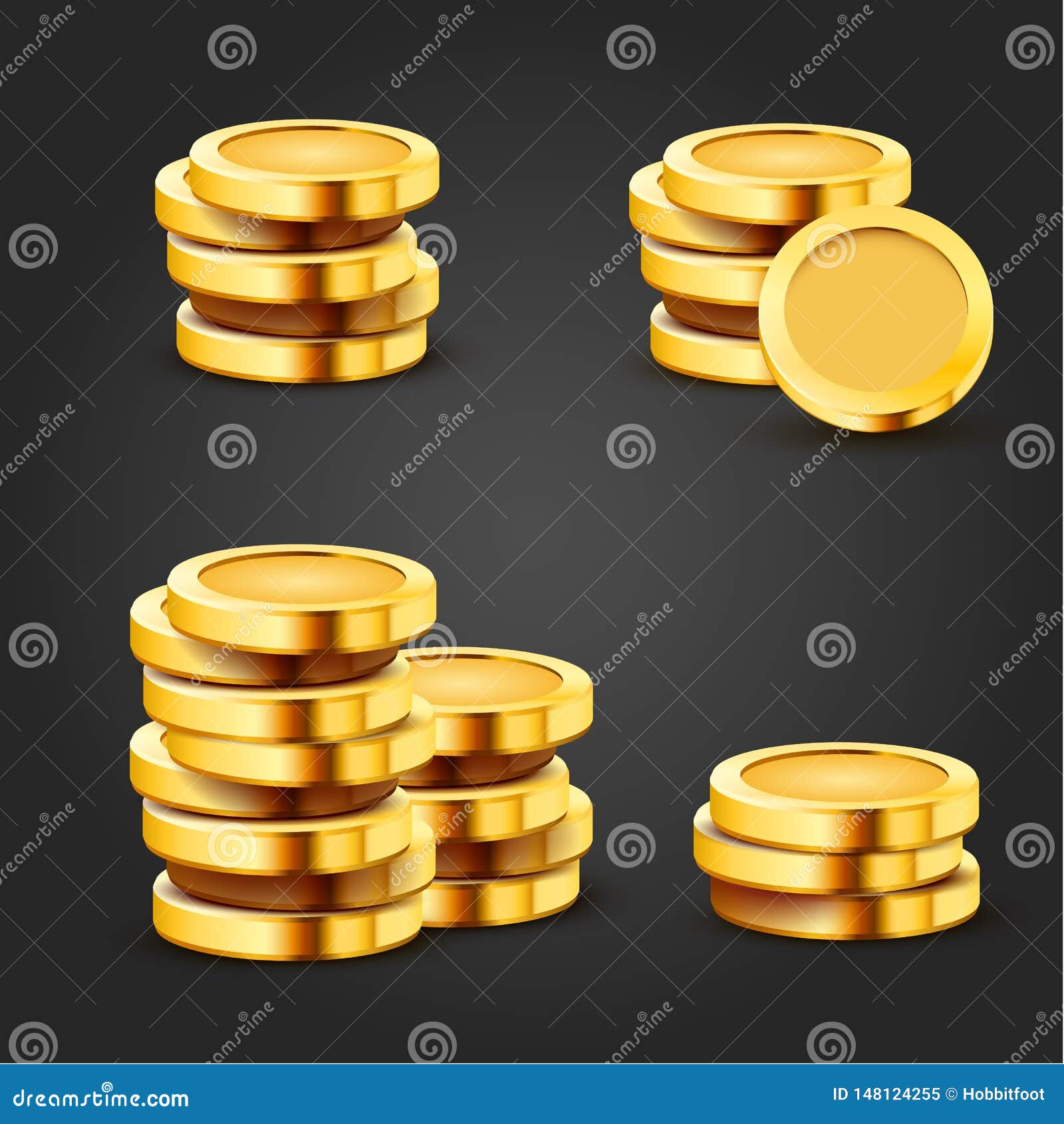 Golden Stack Of Dirham Coins Isolated On White Background Stock Image ... Golden Stack Of Dirham Coins Isolated On White Background Stock Image ...
