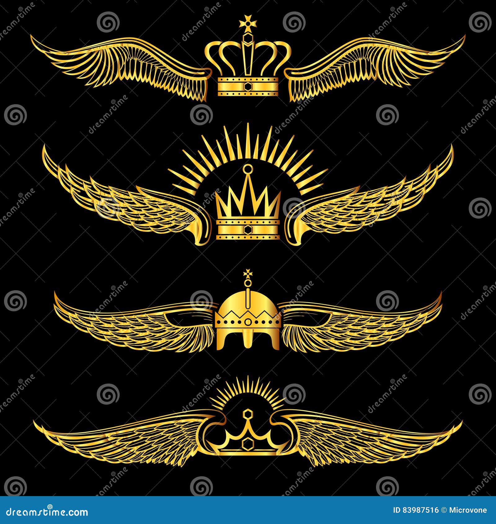 Winged Crowns Royal Logo Stock Illustrations – 109 Winged Crowns Royal ...