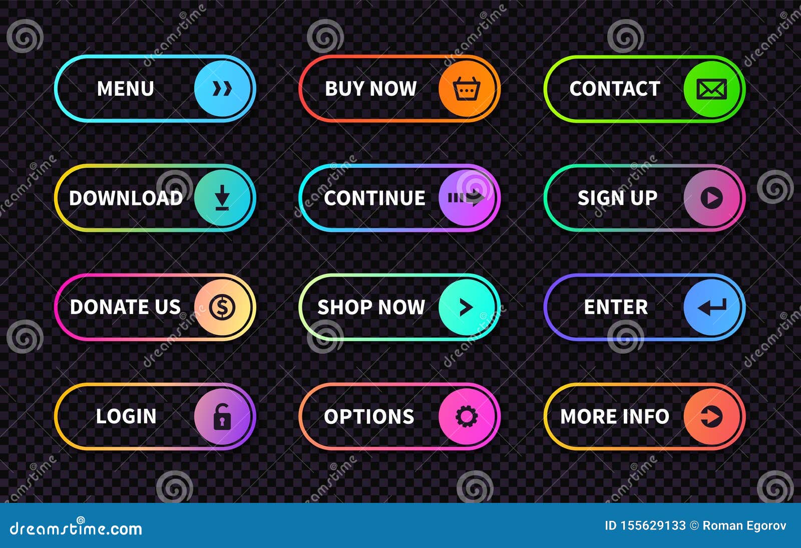 Set of Gradient Action Buttons. Flat Web Submit Form, Modern Transition ... Set of Gradient Action Buttons. Flat Web Submit Form, Modern Transition ...
