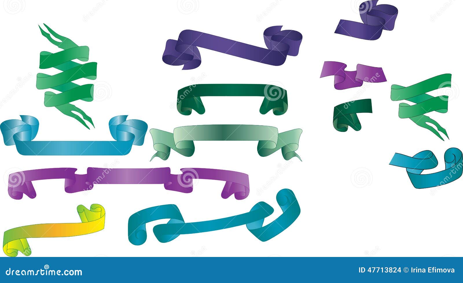 Set of gradient banners stock illustration. Illustration of elegant ...