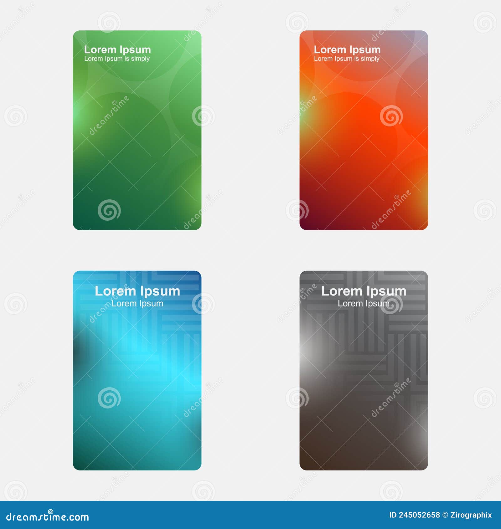 Set of Gradient Color Palette Vector Art Design Stock Vector ...