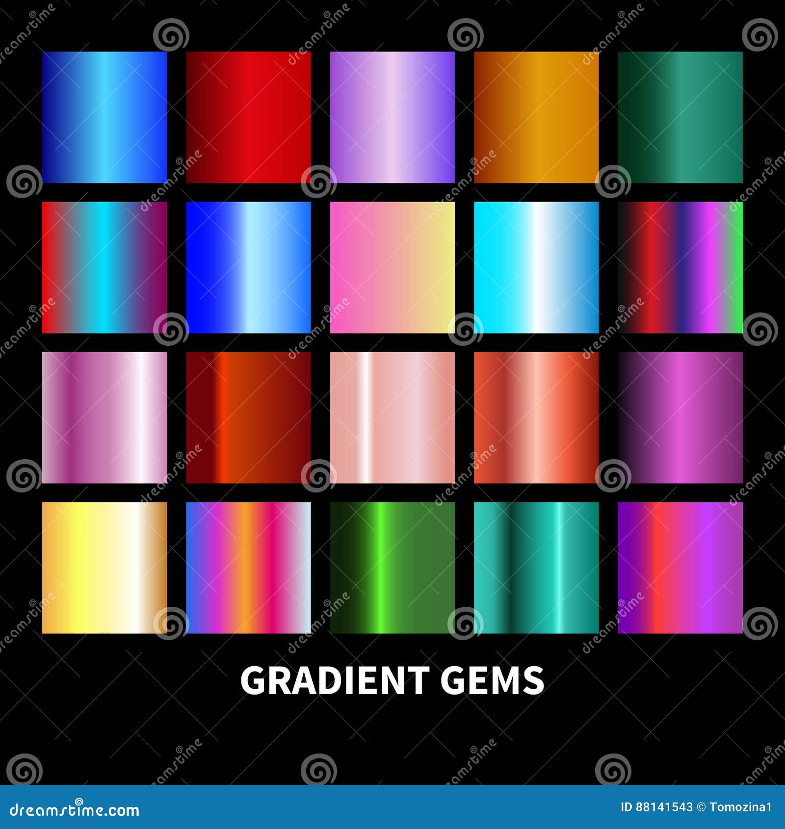 Set gradients gems stock vector. Illustration of shine - 88141543