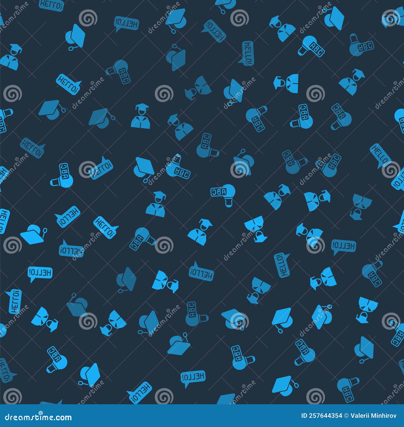 Set Graduation Cap, Graduate and Graduation, Creative Lamp Light Idea ...