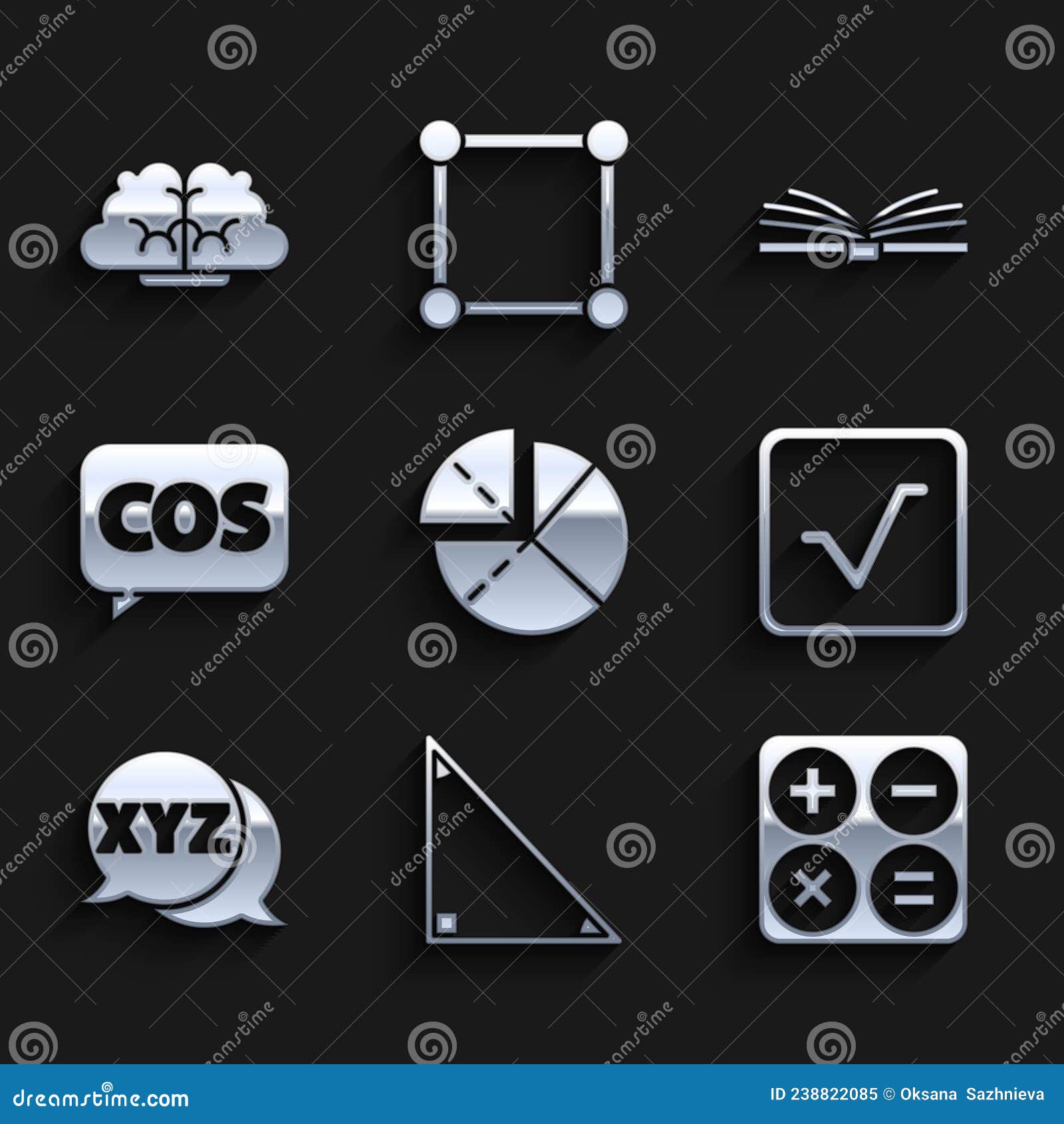 Set Graph, Schedule, Chart, Diagram, Triangle Math, Calculator, Square Root, XYZ Coordinate ...