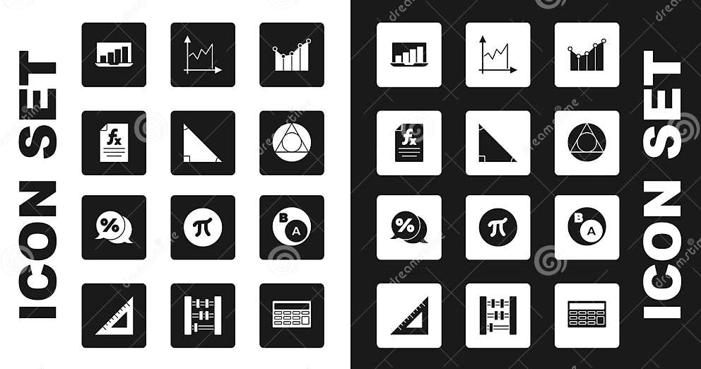 Set Graph, Schedule, Chart, Diagram, Triangle Math, Function Mathematical Symbol, Laptop with ...