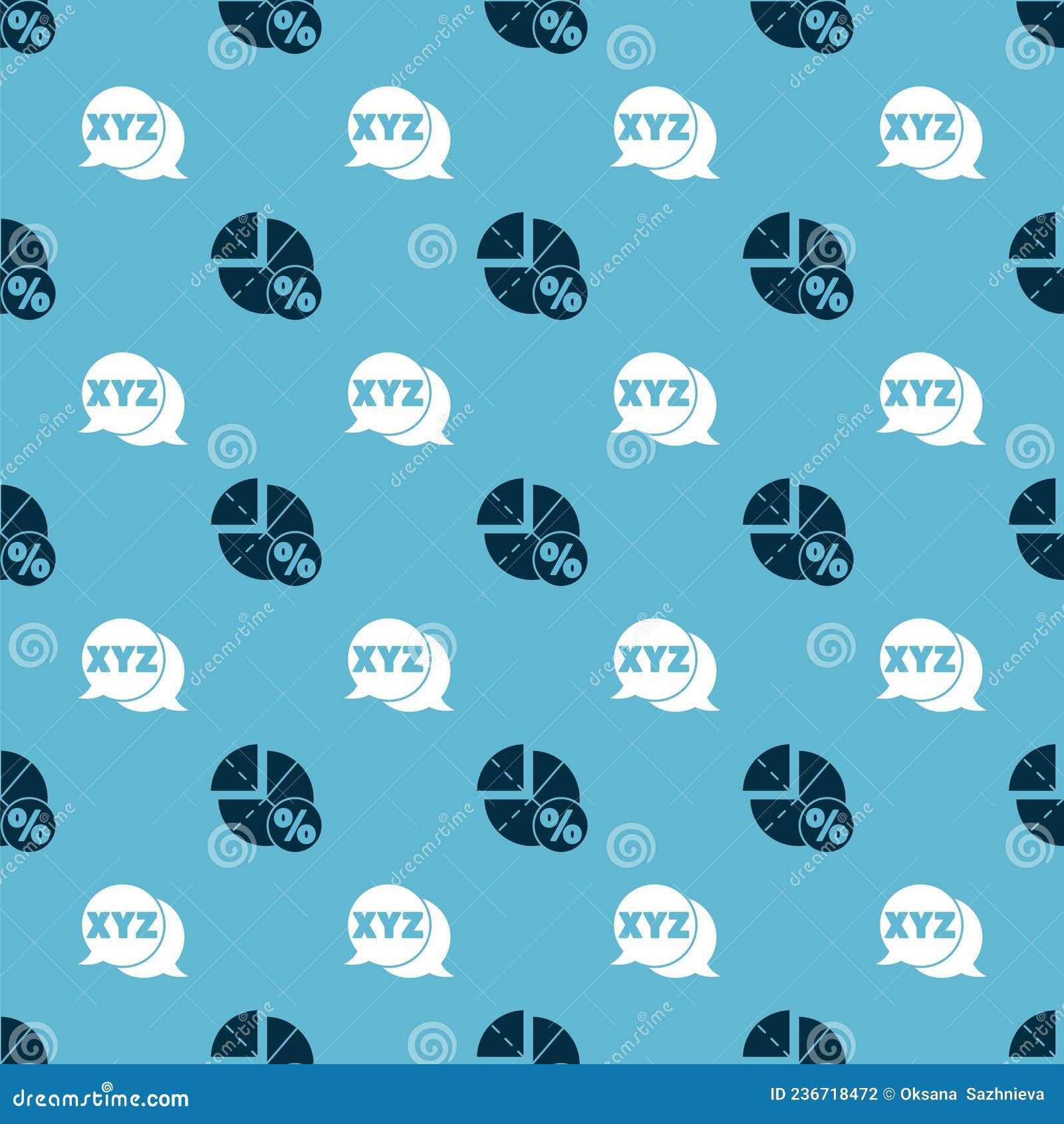 Set Graph, Schedule, Chart, Diagram and XYZ Coordinate System on Seamless Pattern. Vector Stock ...