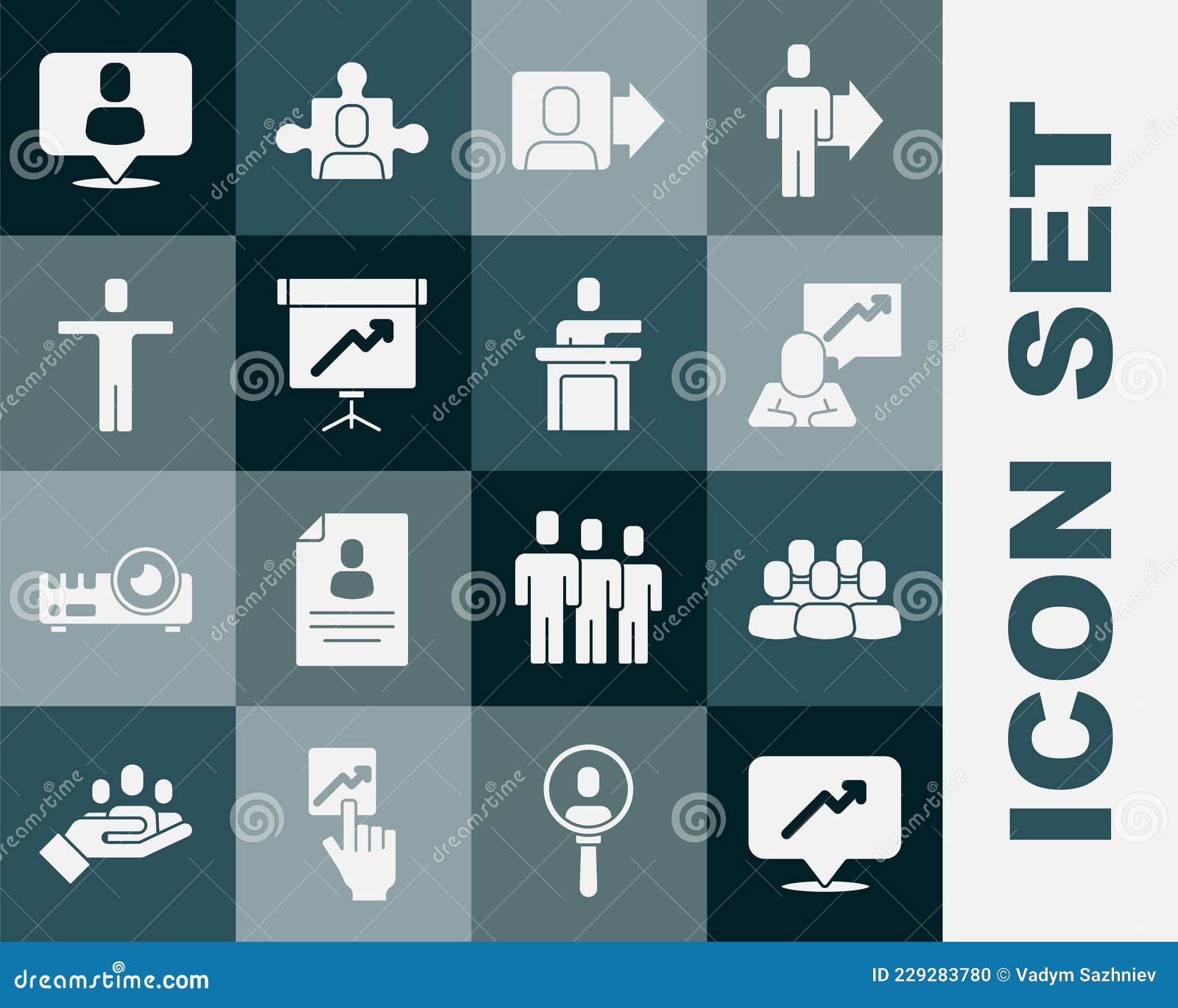 Set Graph, Schedule, Chart, Project Team Base, Team Leader, Chalkboard ...