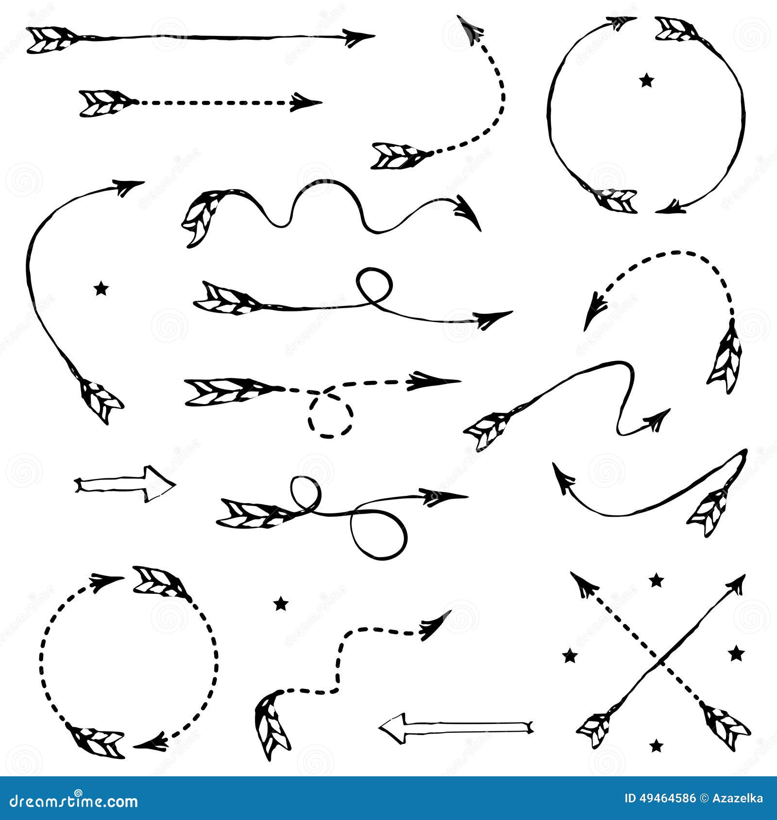 A Graphic Of Arrows That Are Labeled Infographics. Cartoon Vector ...
