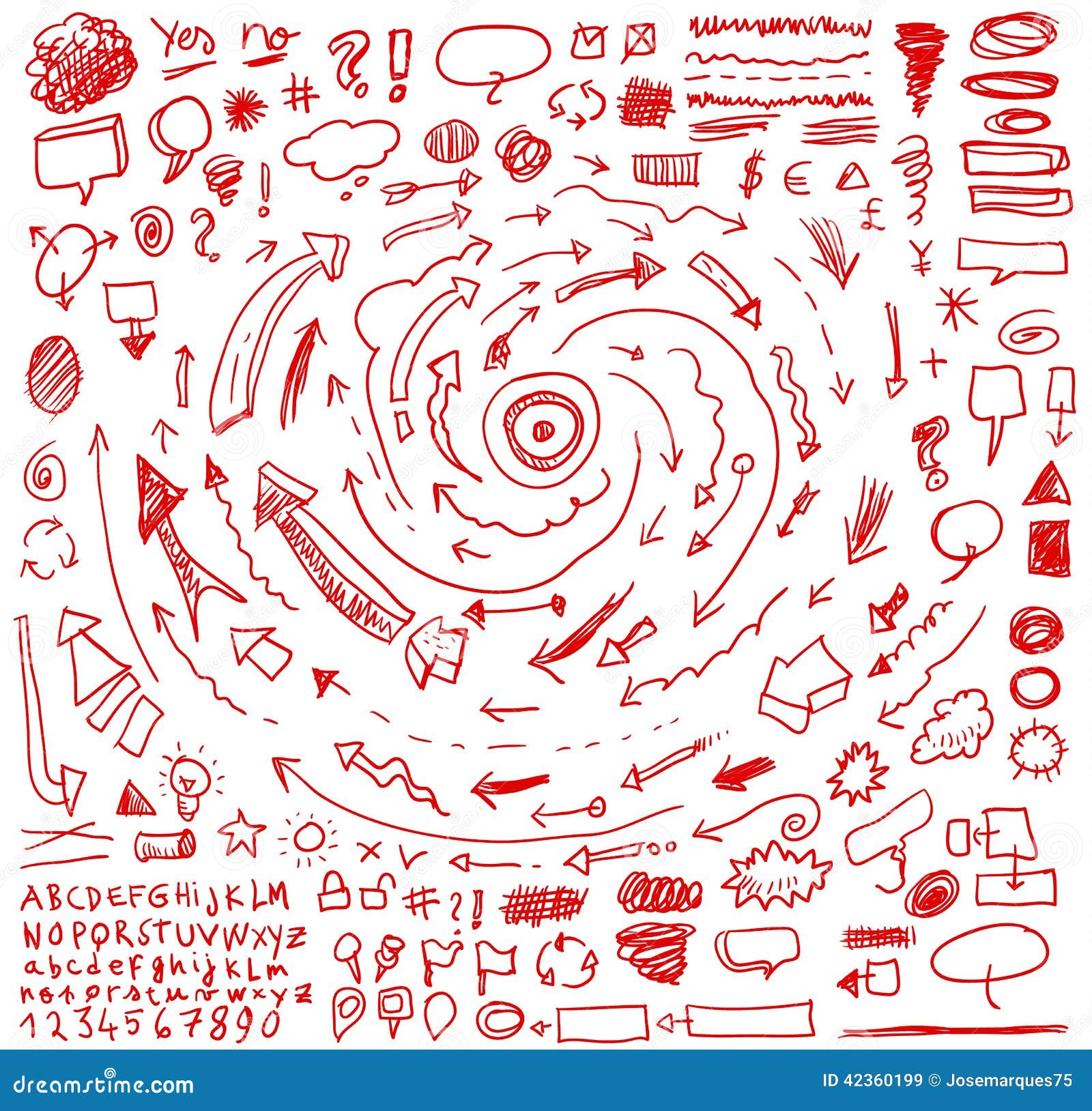 Set of graphic signs. stock vector. Illustration of circulation - 42360199