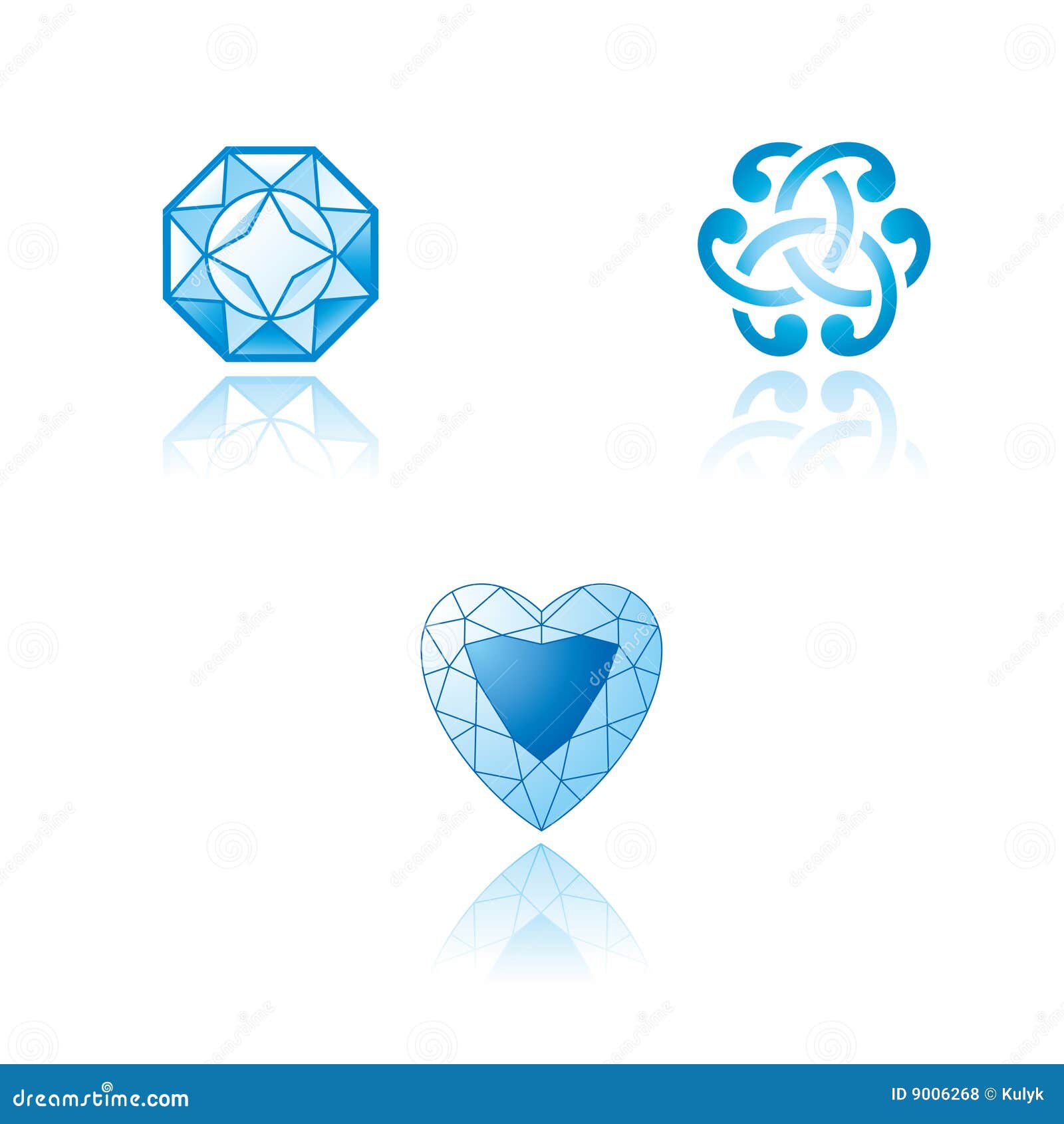 A Set of Graphic Symbols on Jewelry Theme Stock Vector - Illustration ...