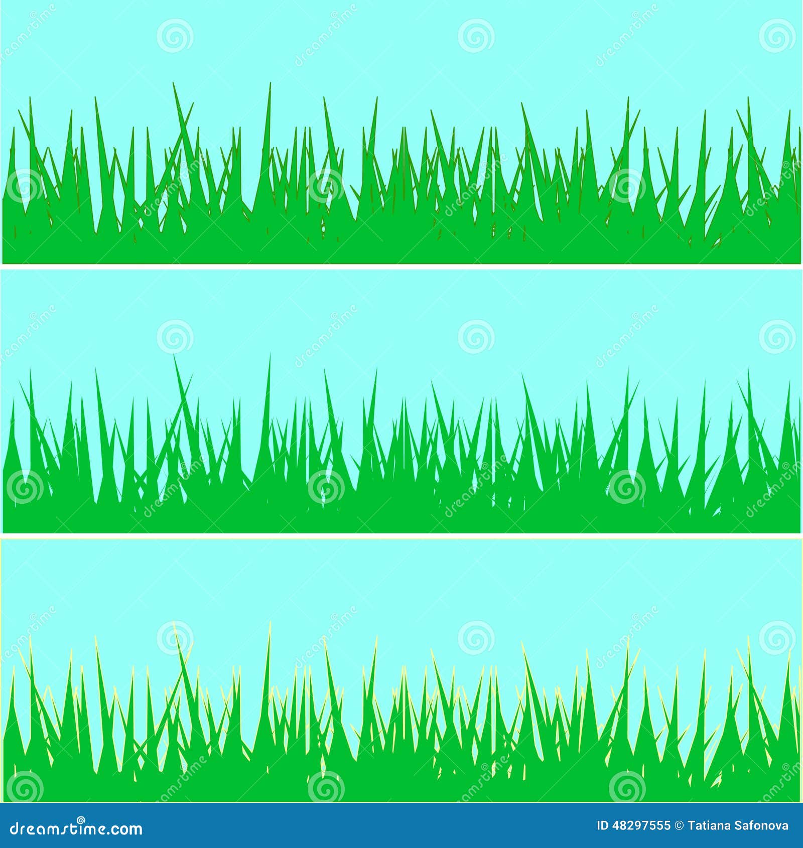 Set of grass. illustration stock vector. Illustration of website - 48297555