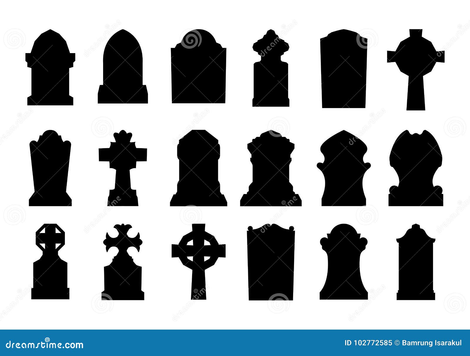 Gravestone Silhouette