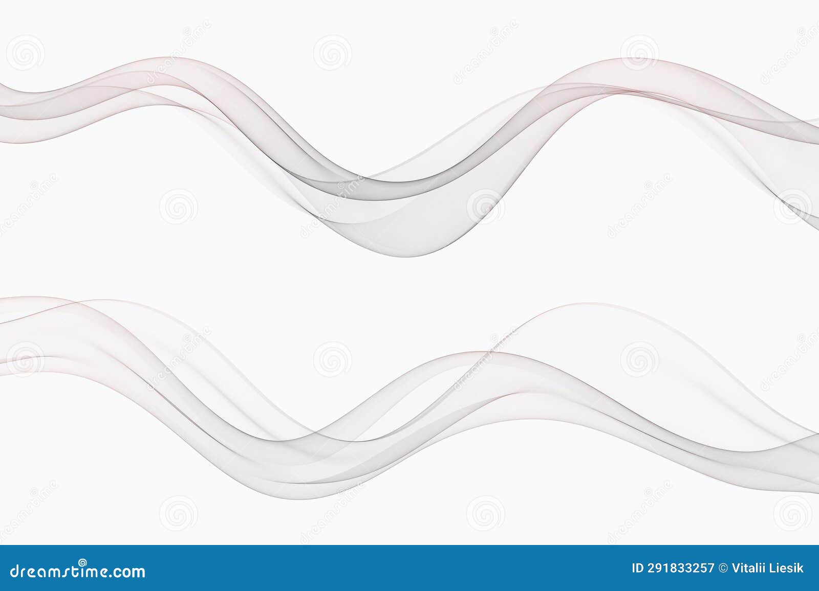 Set of Gray Abstract Waves, Wavy Gray Lines on a White Background ...
