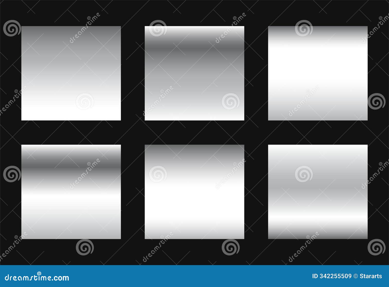 Set of Gray Gradient Shade Palette Element for Ui/ux Presentation Stock ...