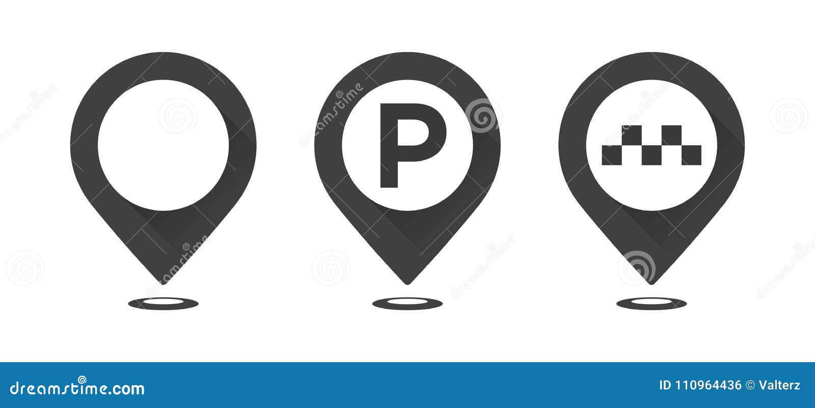 Set of Gray Map Pointers. Map Pointer, Map Parking Pointer, Map Taxi ... Set of Gray Map Pointers. Map Pointer, Map Parking Pointer, Map Taxi ...