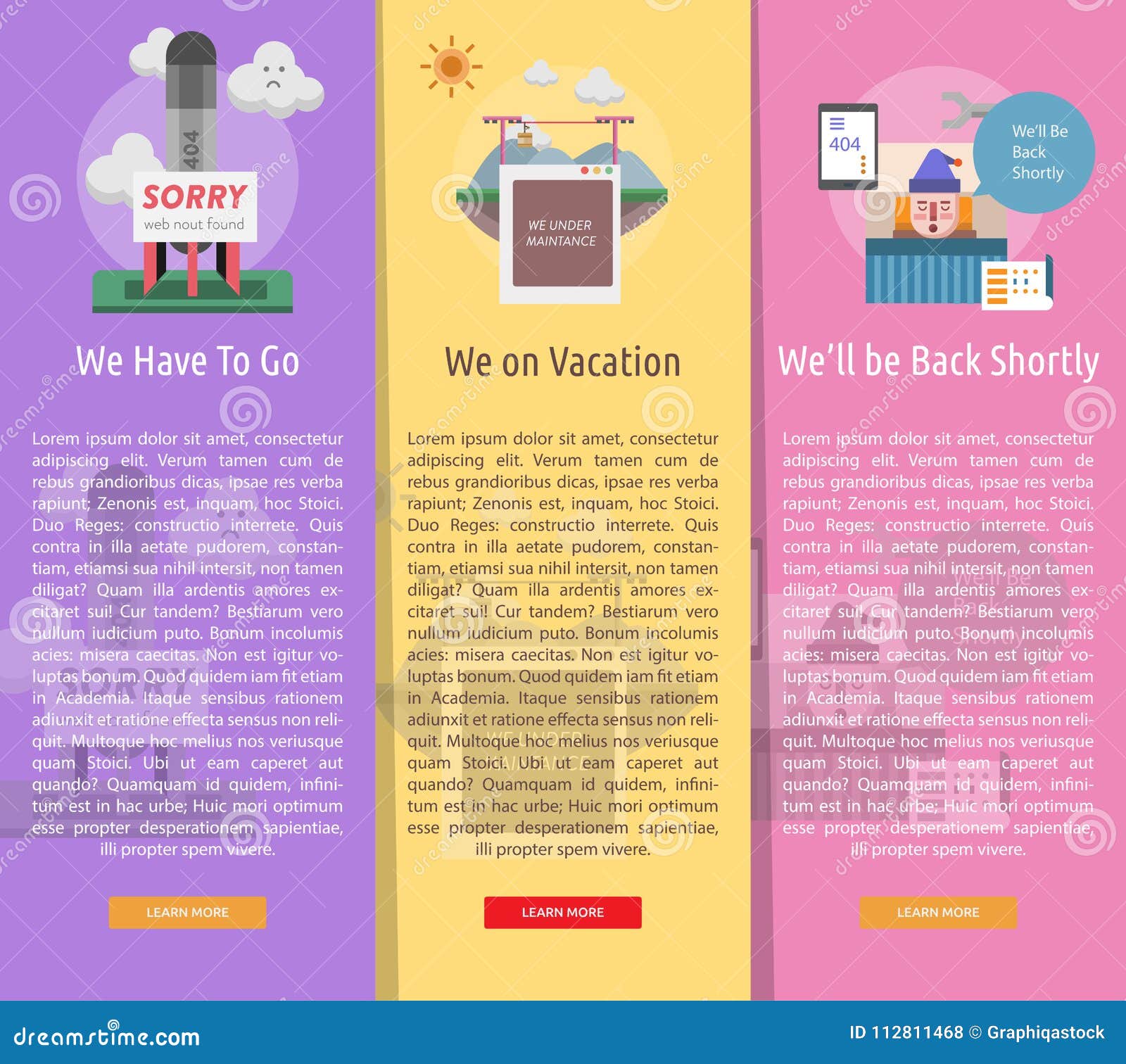 Web Maintenance Vertical Banner Concept Stock Vector - Illustration of ...