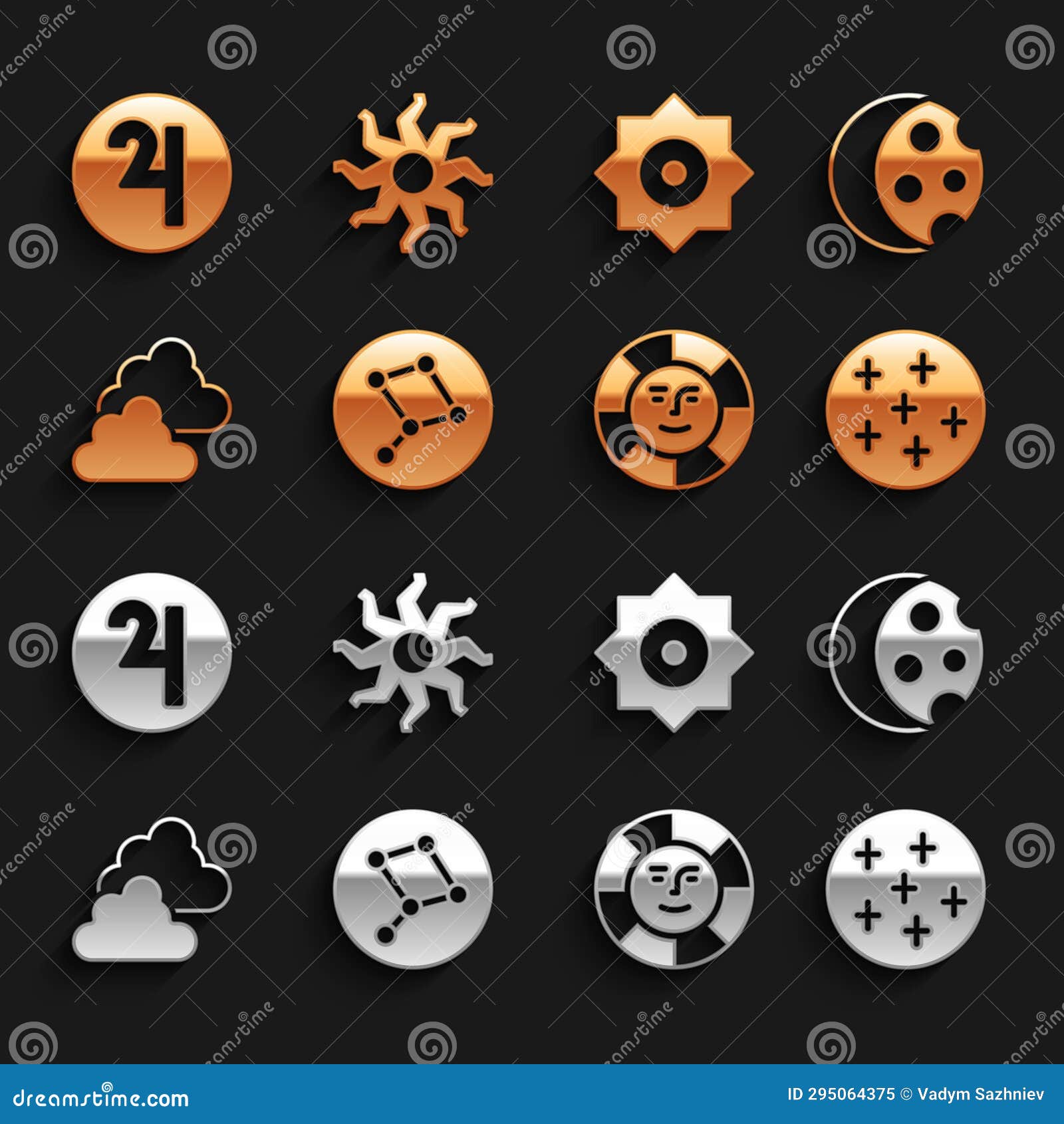 Set Great Bear Constellation, Eclipse of the Sun, Full Moon, Sun ...