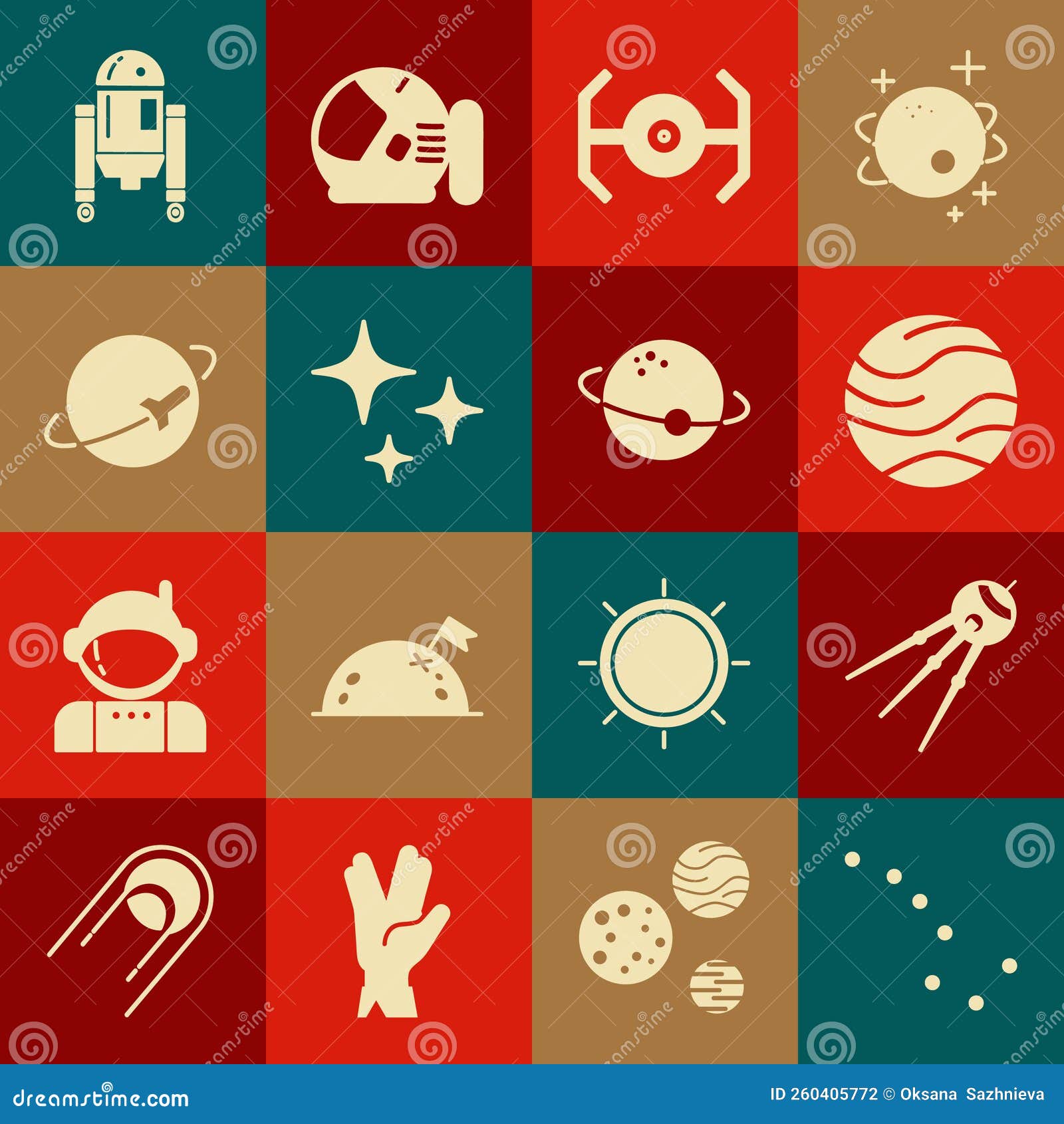 Set Great Bear Constellation, Satellite, Planet, Cosmic Ship, Falling ...