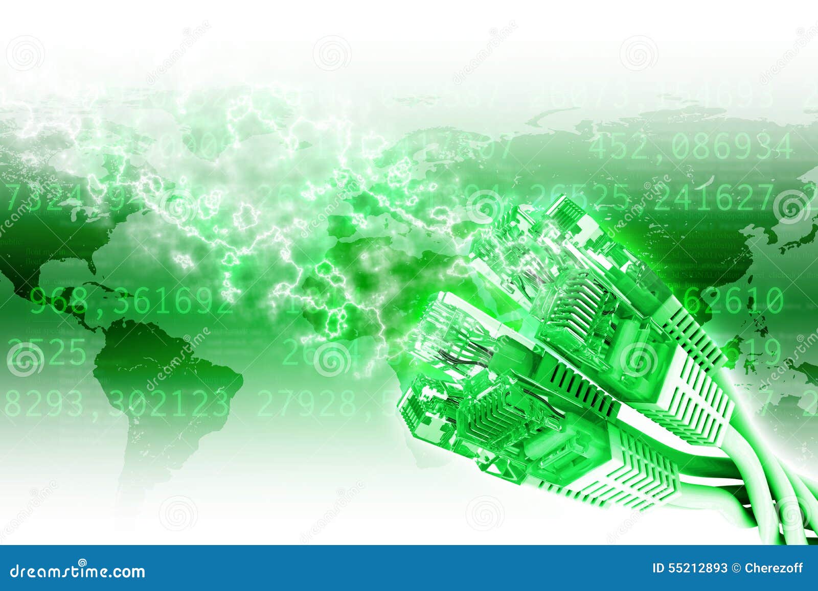 Green Computer Folder Icon With Colorful Pie Chart Royalty-Free Stock ...