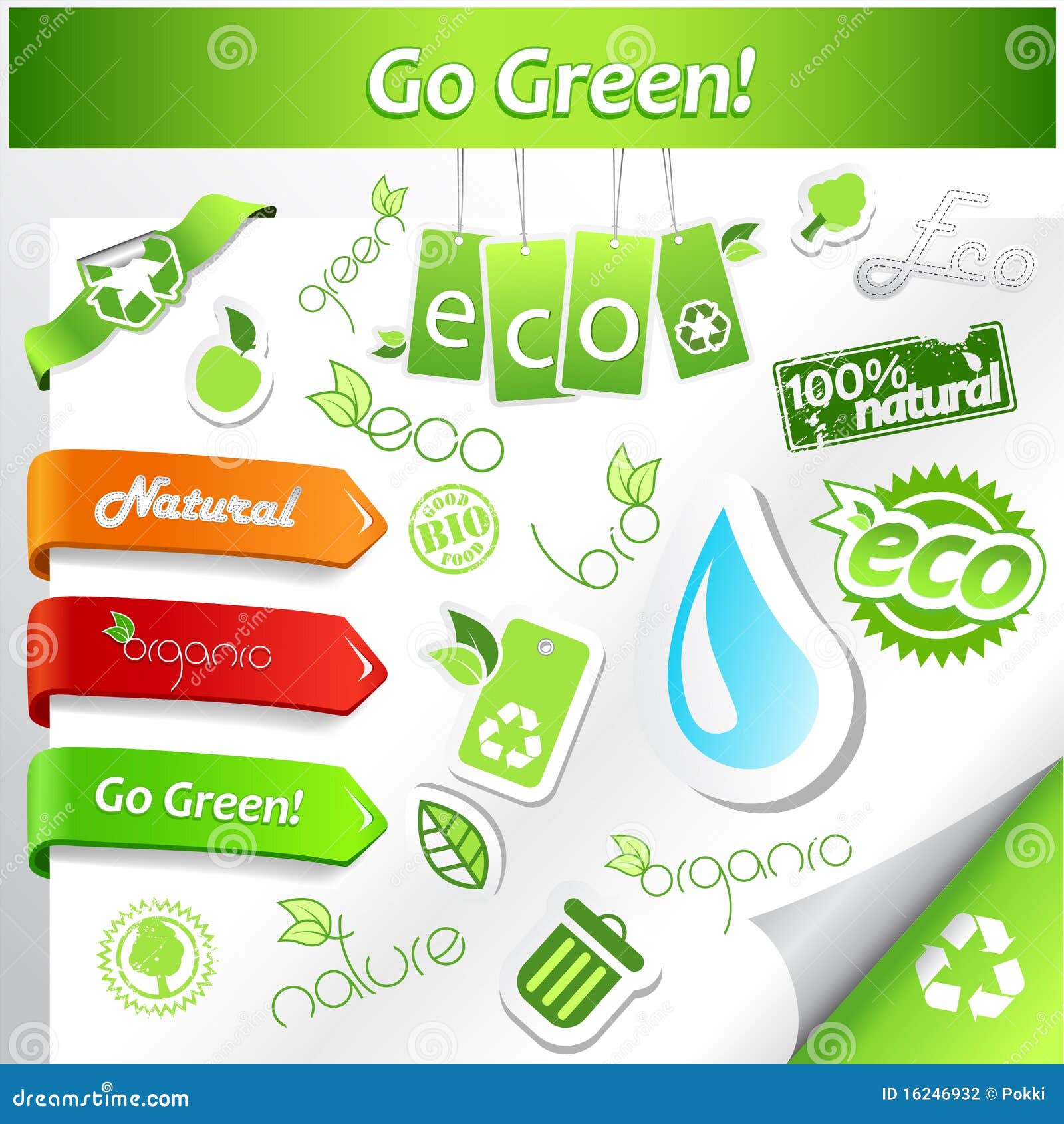 Green Ecology Concept, Circle Frame For Your Vector Illustration ...