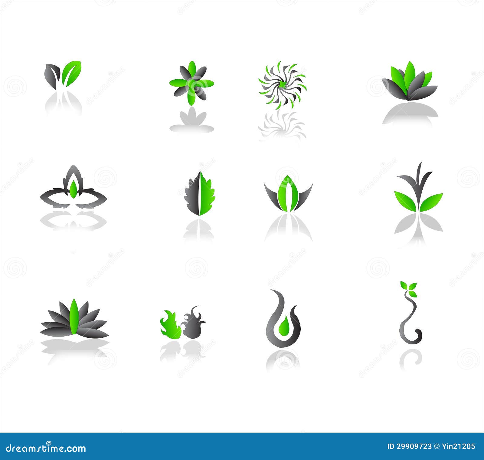 Green icons stock illustration. Illustration of shadow - 29909723