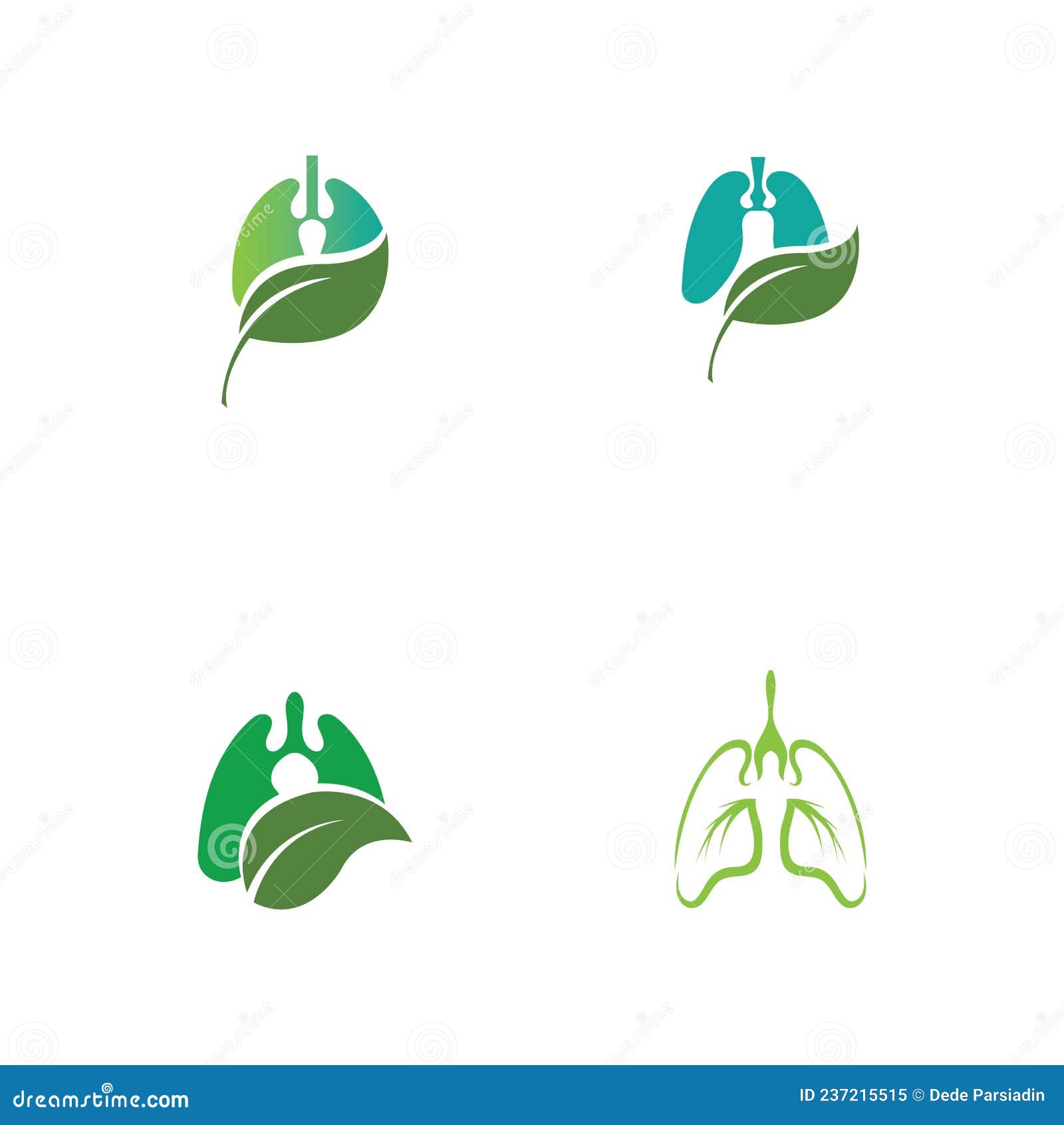 Green Lungs Vector Logo Illustration Design Template,this Logo with ...