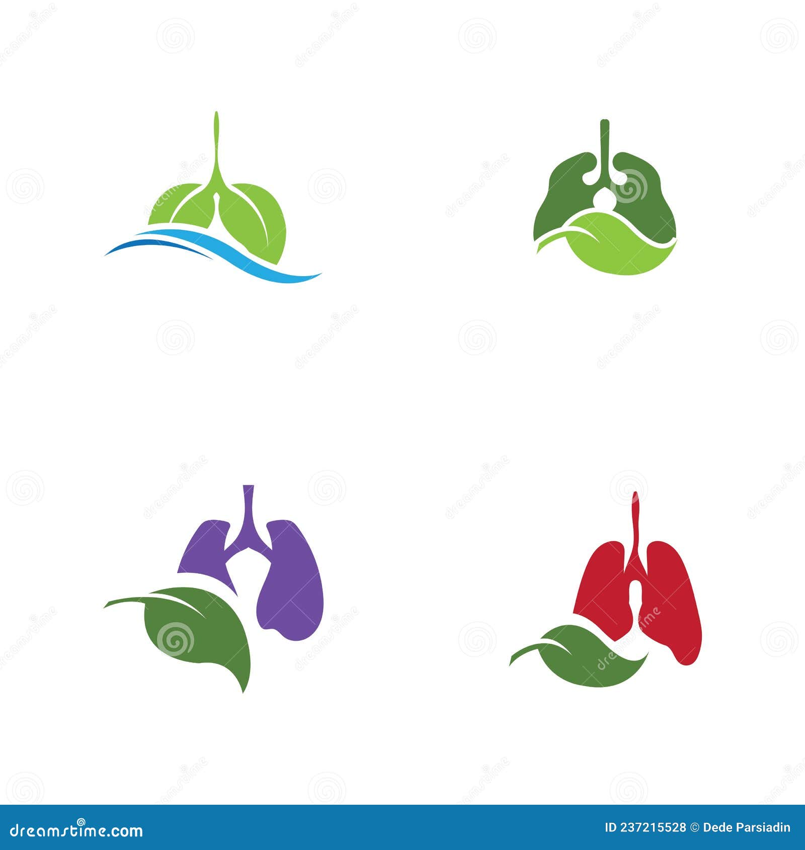 Green Lungs Vector Logo Illustration Design Template,this Logo with ...
