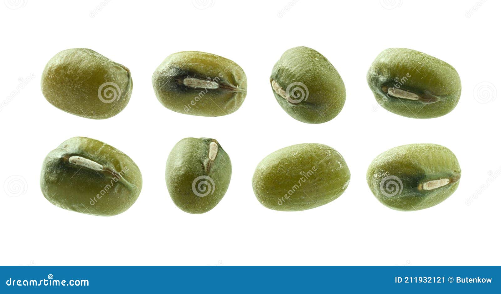 A Set of Green Mash. Isolated on a White Background Stock Image - Image ...