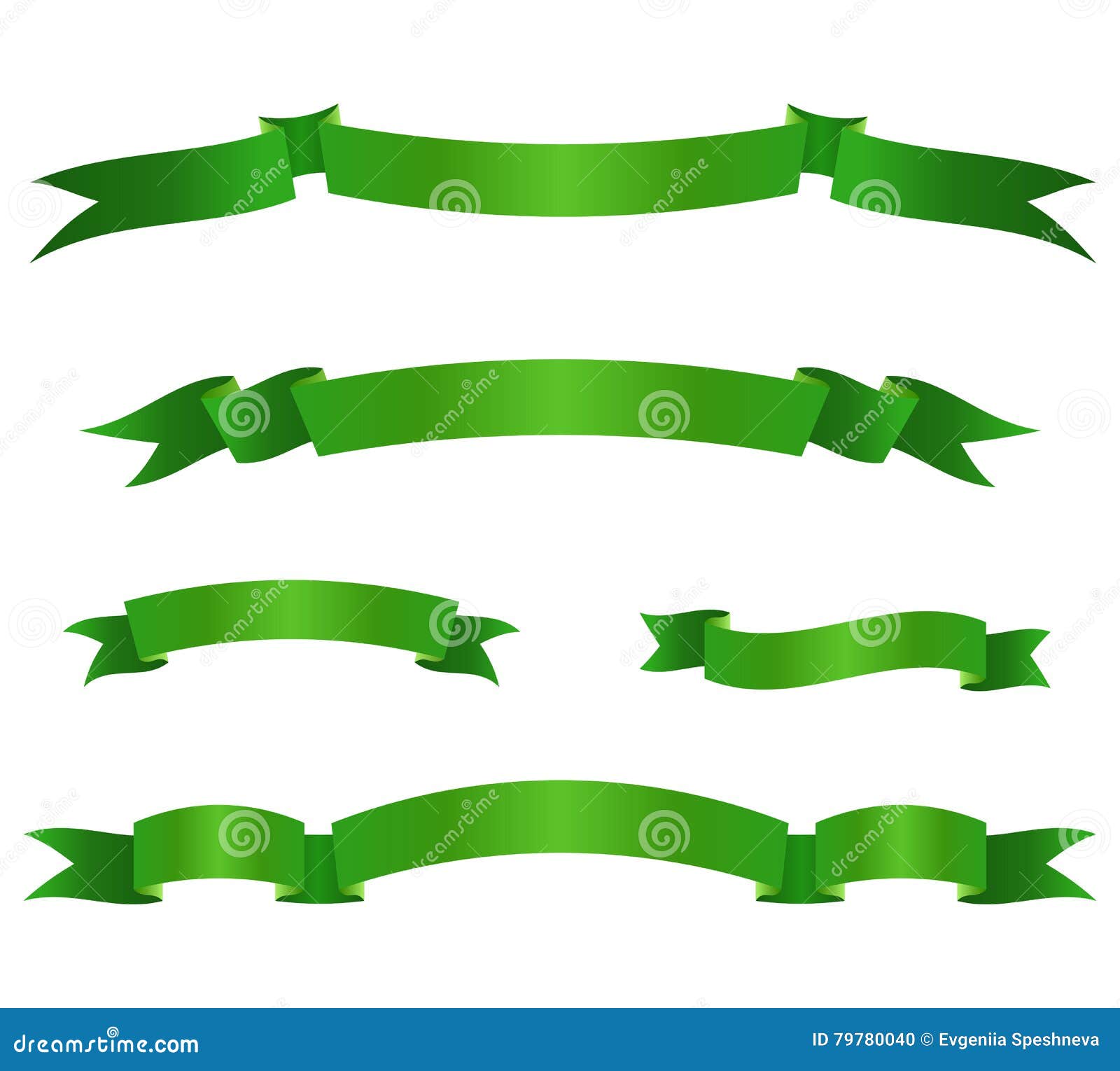 Green Scroll Clip Art