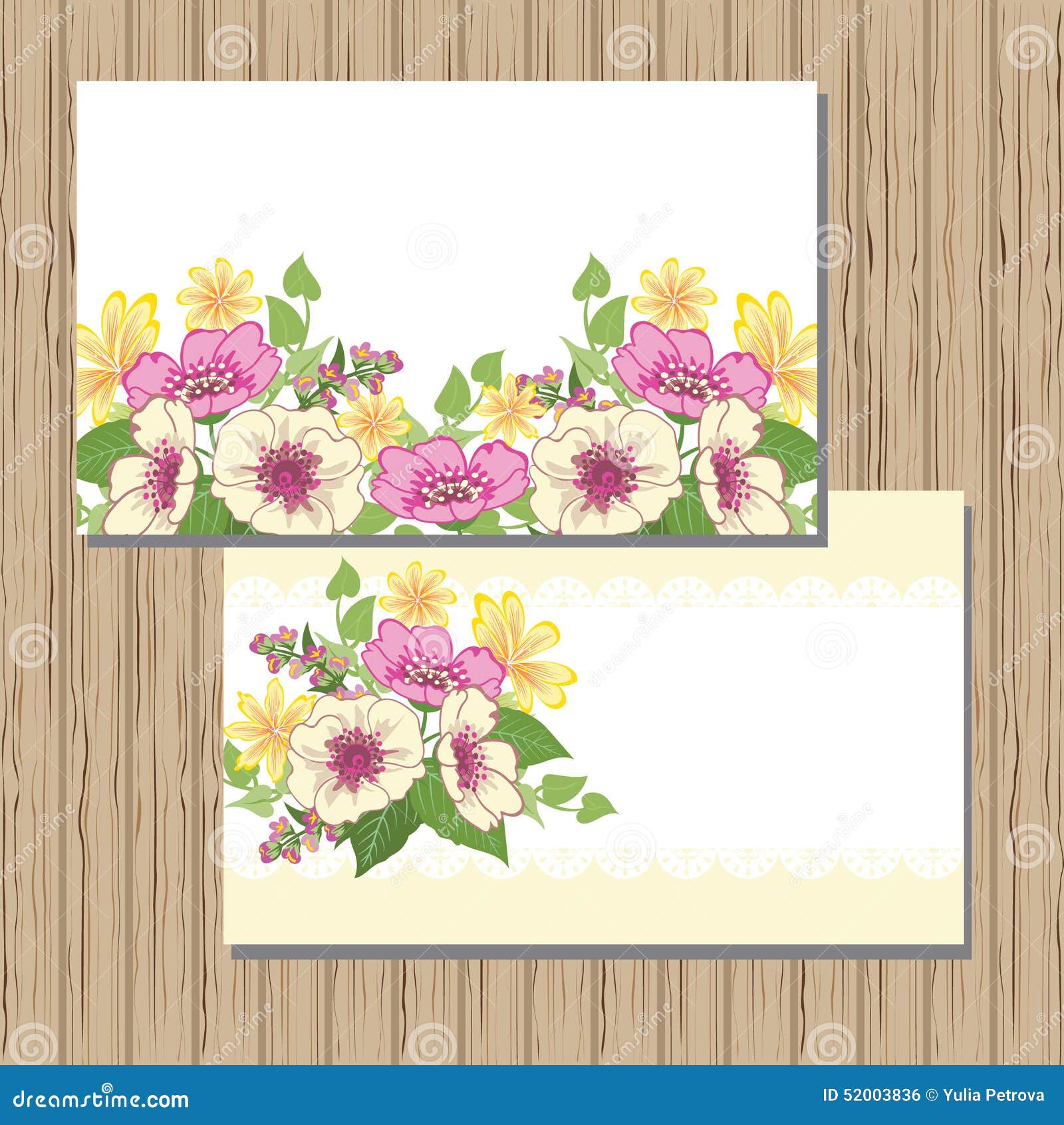 Set of greeting card stock vector. Illustration of graphic - 52003836