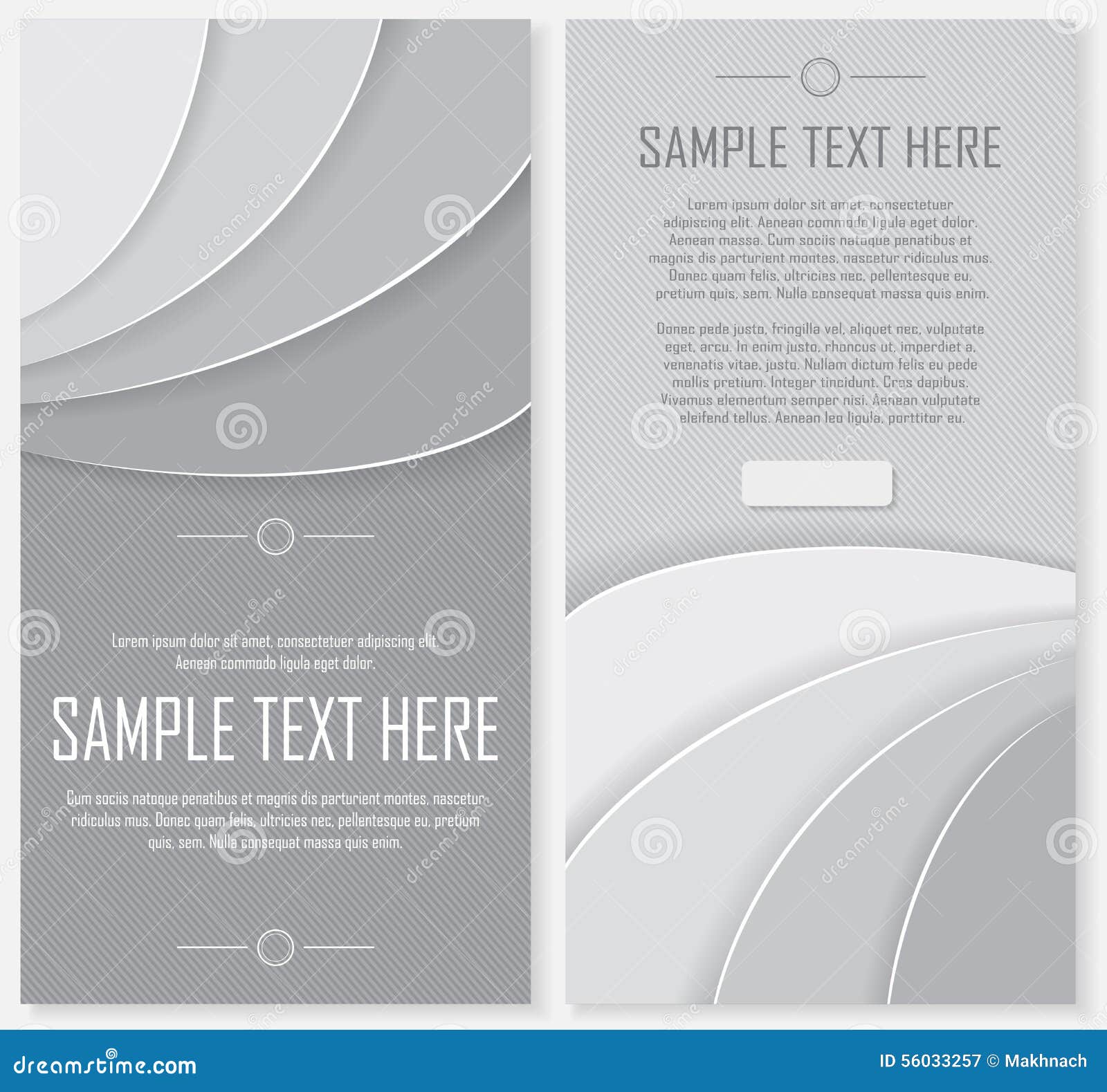 Set of Grey Abstract Flyers Stock Vector - Illustration of pattern ...